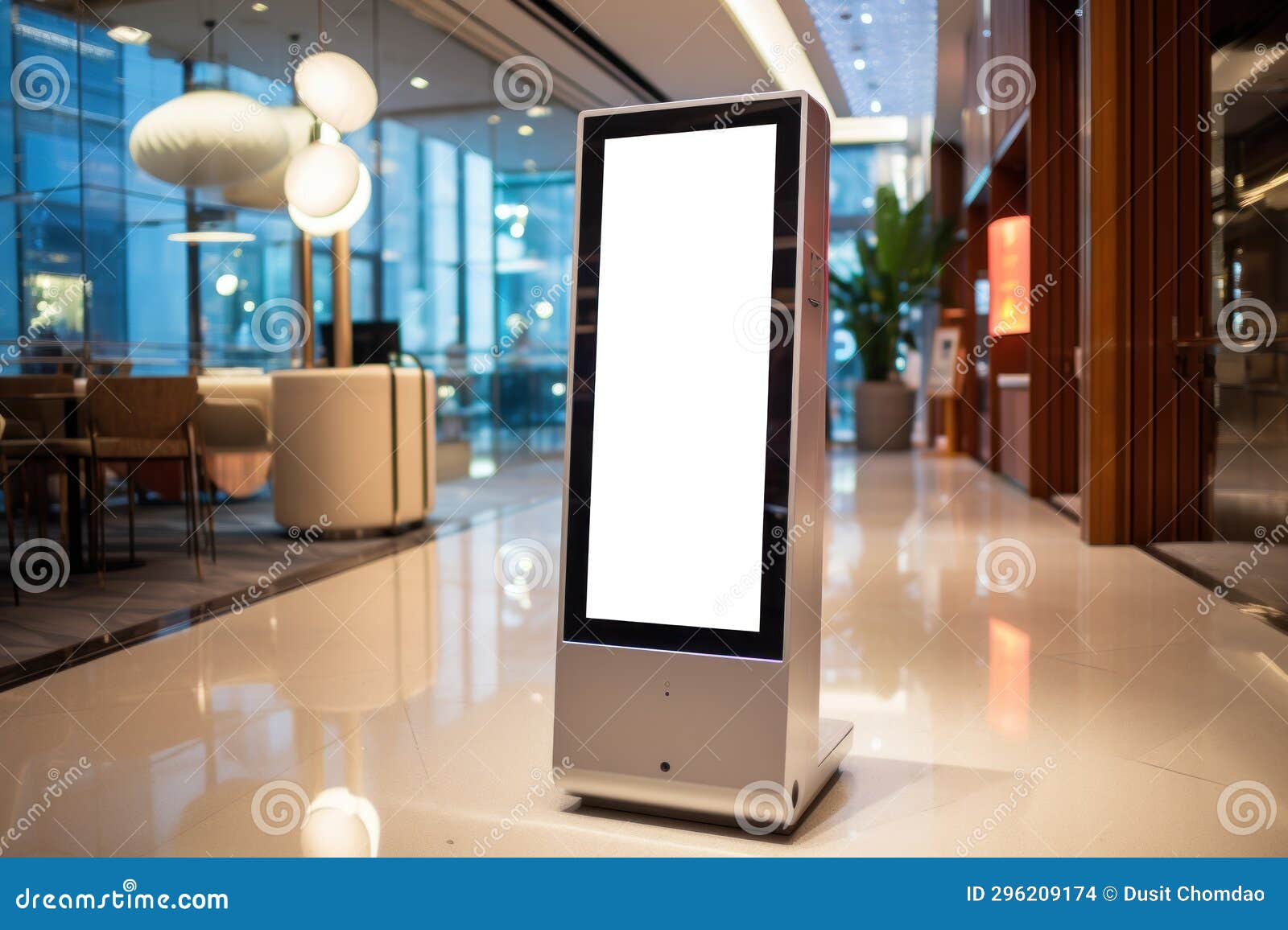 The Advertising Machine Stands at the Shopping Mall. Generative AI ...
