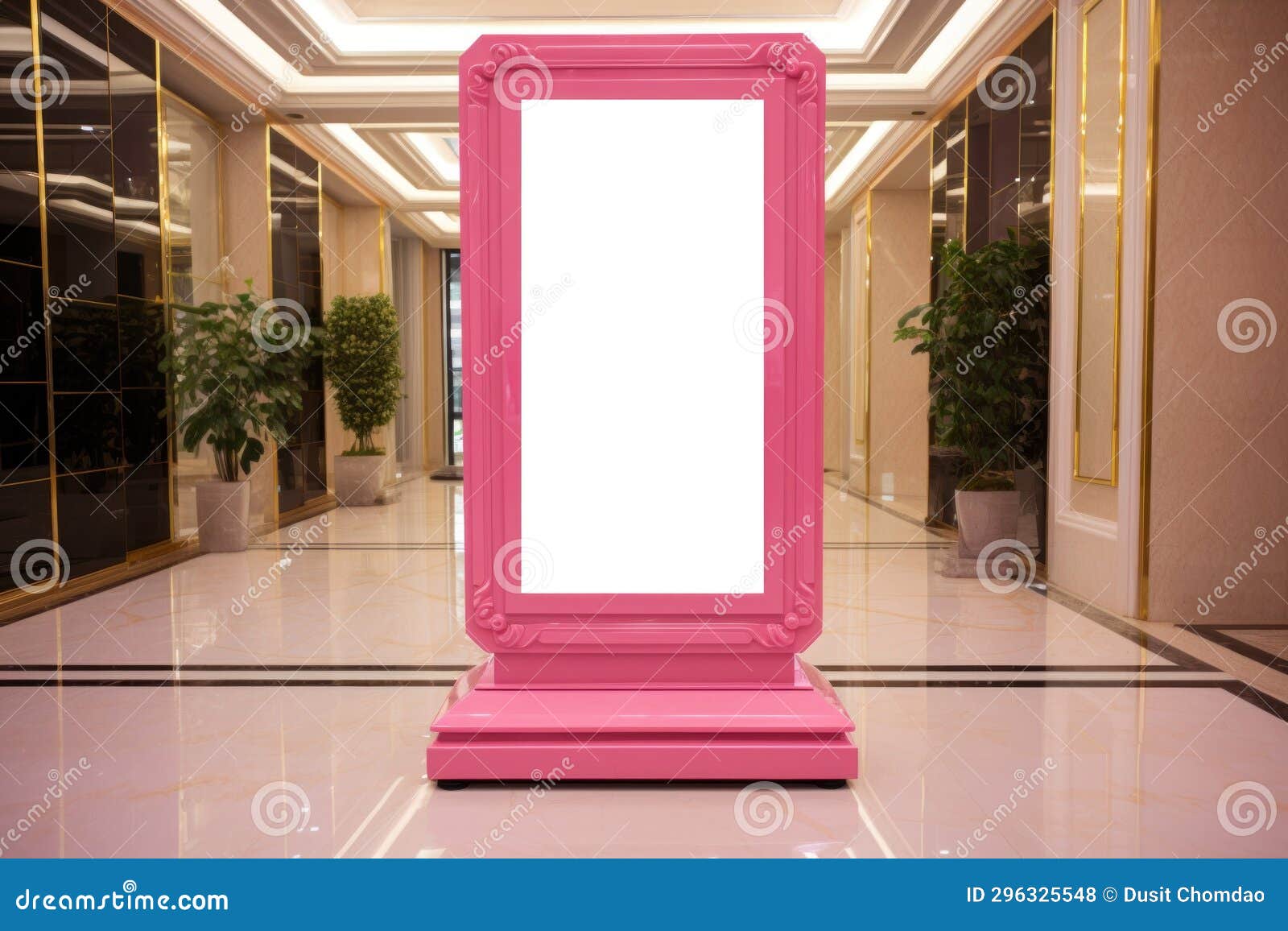 The Advertising Machine Stands at the Shopping Mall. Generative AI ...