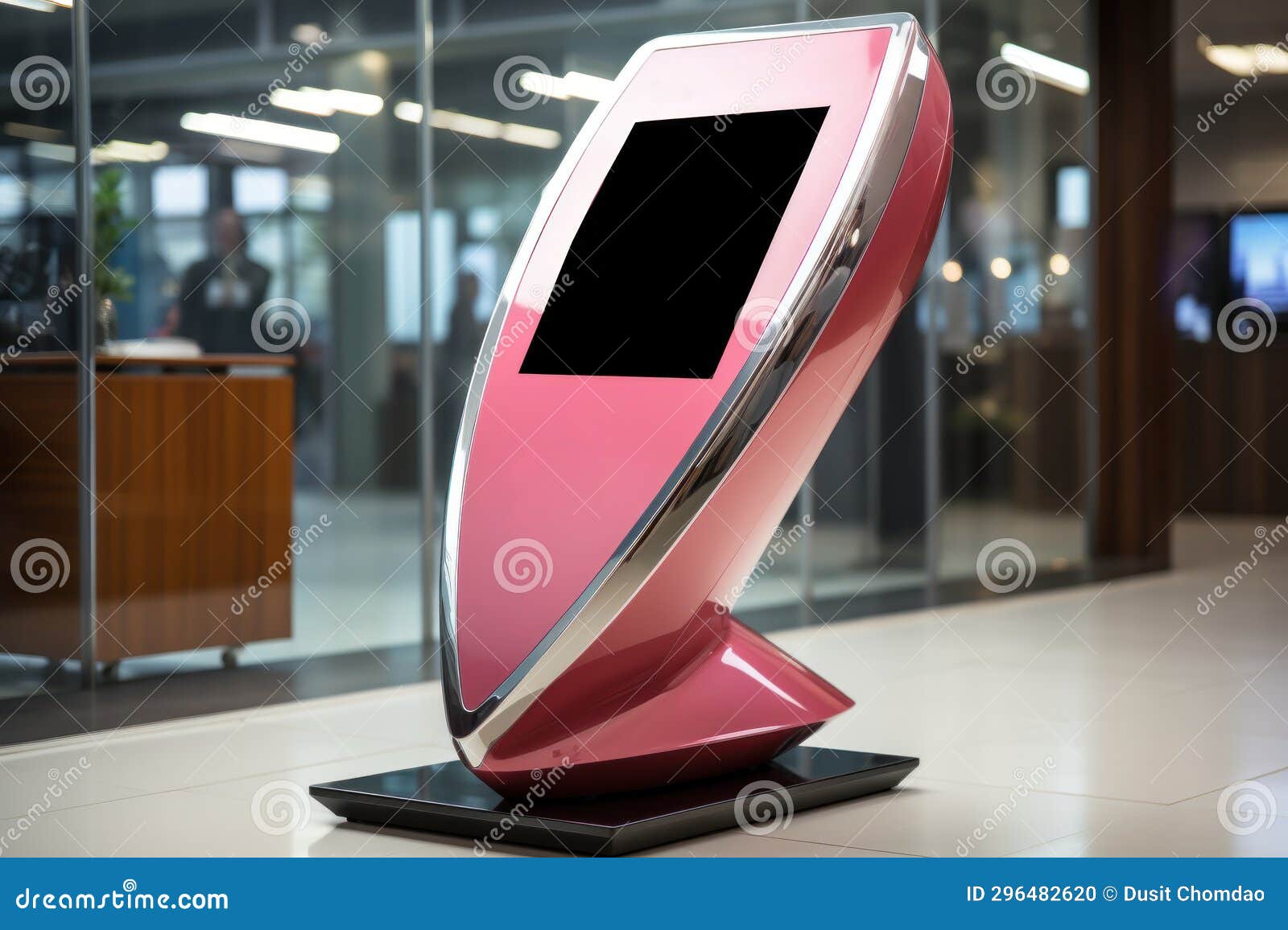 The Advertising Machine Stands at the Shopping Mall. Generative AI ...