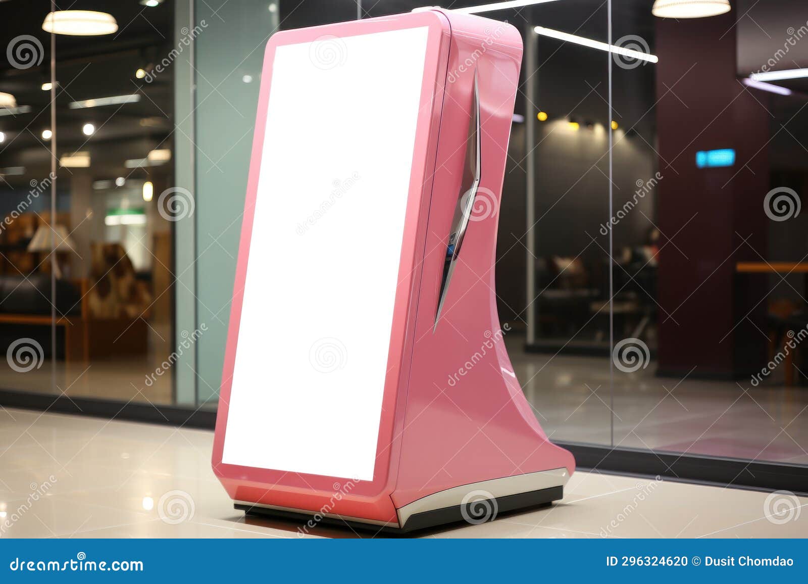 The Advertising Machine Stands at the Shopping Mall. Generative AI ...