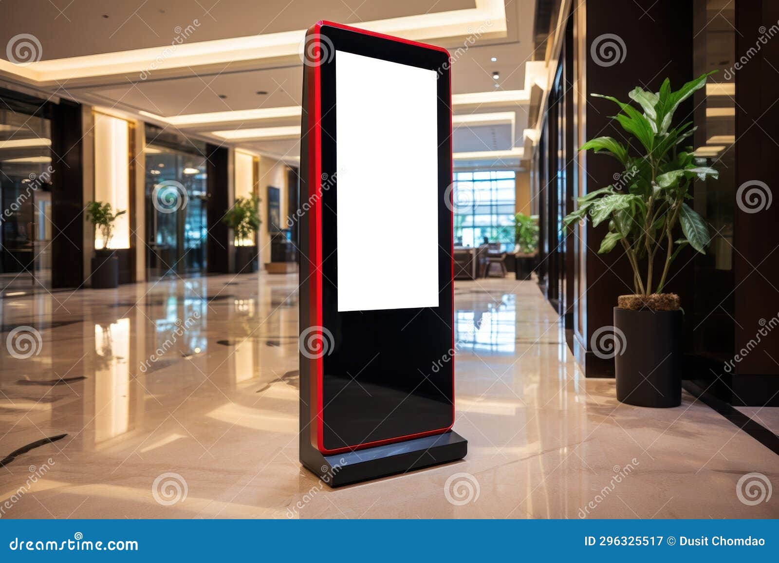 The Advertising Machine Stands at the Shopping Mall. Generative AI ...