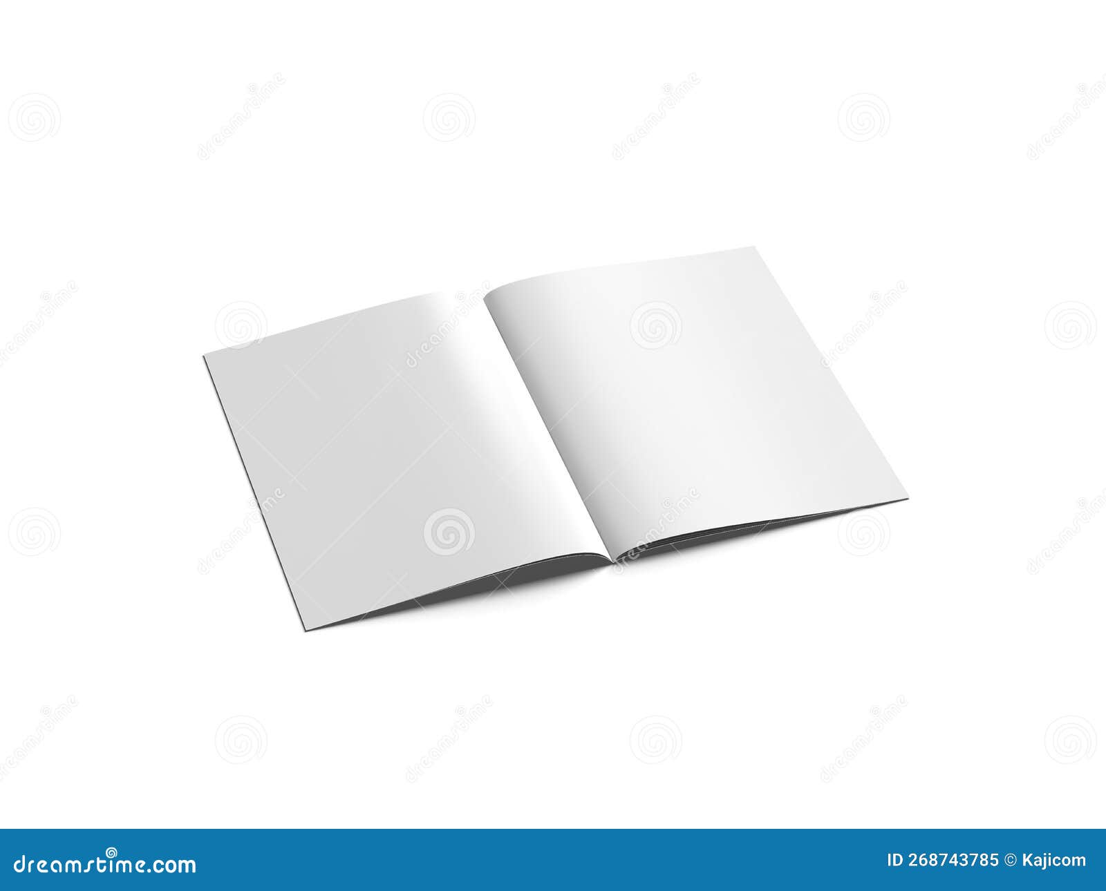 A4 Advertising Magazine Brochure Mockup 3D Rendering Stock Illustration ...