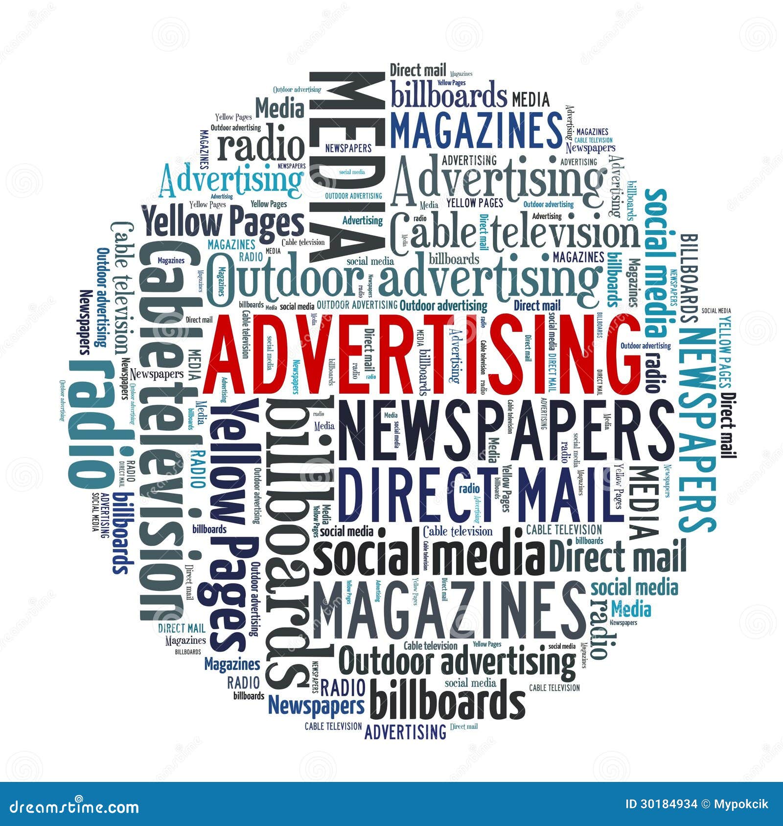 Advertising stock illustration. Illustration of pages - 30184934