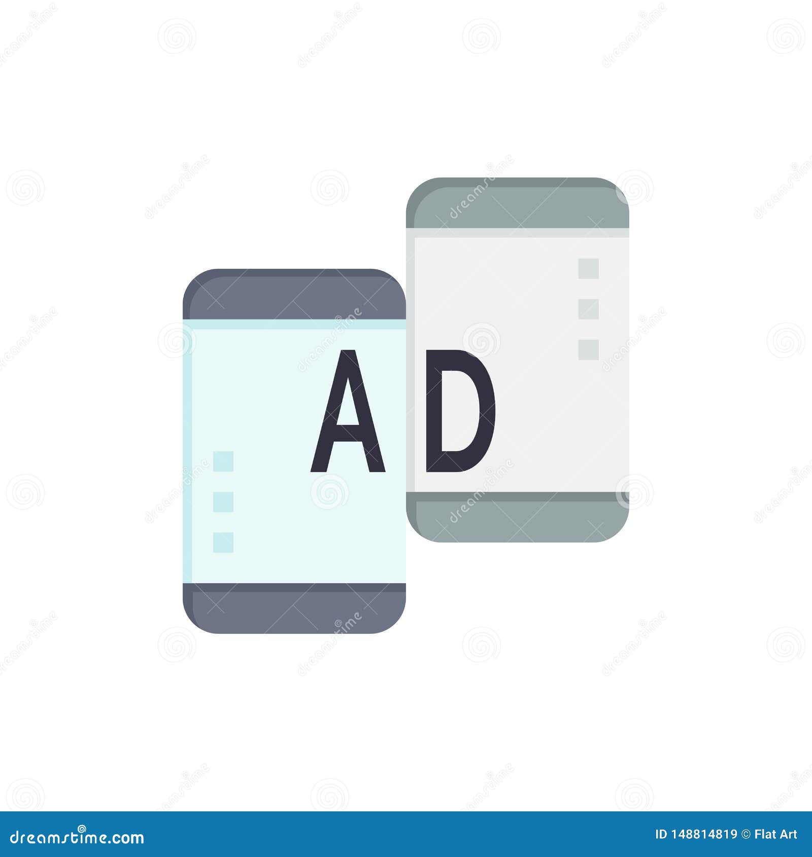 Advertising, Mobile, Mobile Advertising, Marketing Flat Color Icon ...