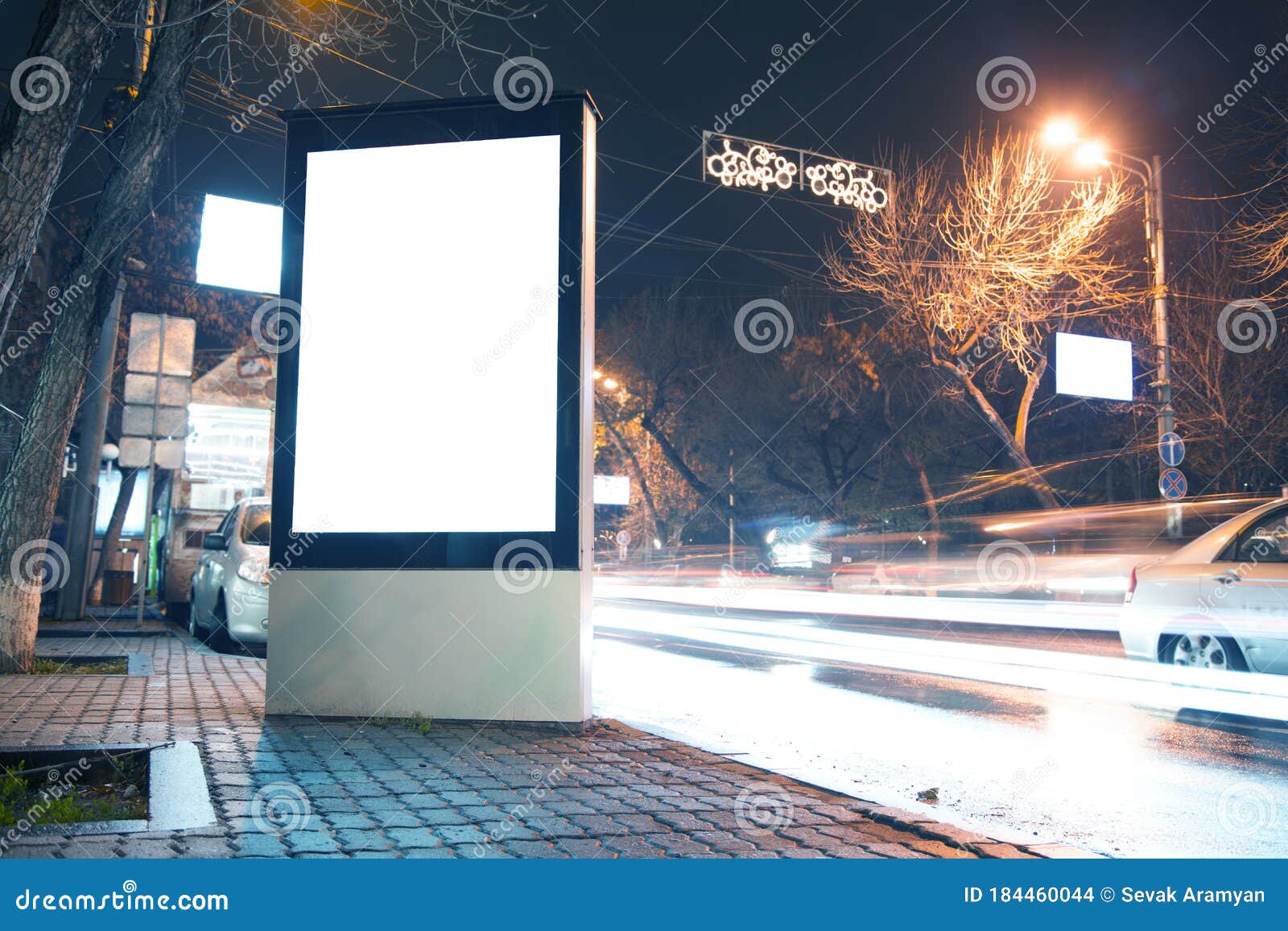 Advertising Mock Up Banner of Bus Station Stock Photo - Image of stop ...