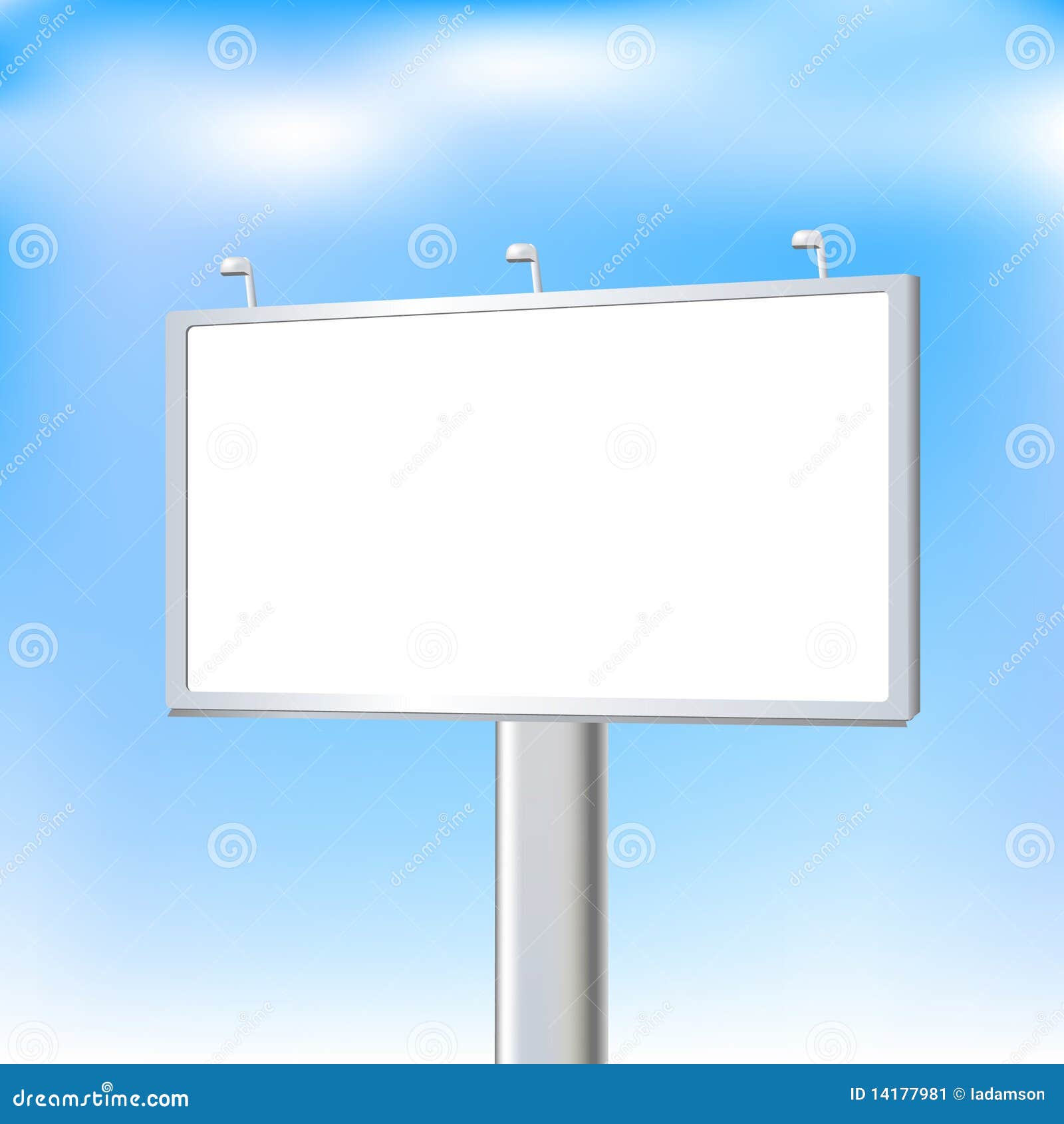 Advertising Outdoor. Vector Stock Vector - Illustration of control ...