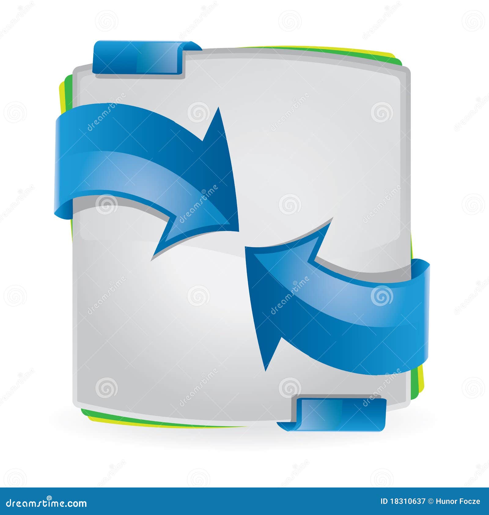 Advertising Panel with Blue Arrows Stock Vector - Illustration of cool ...