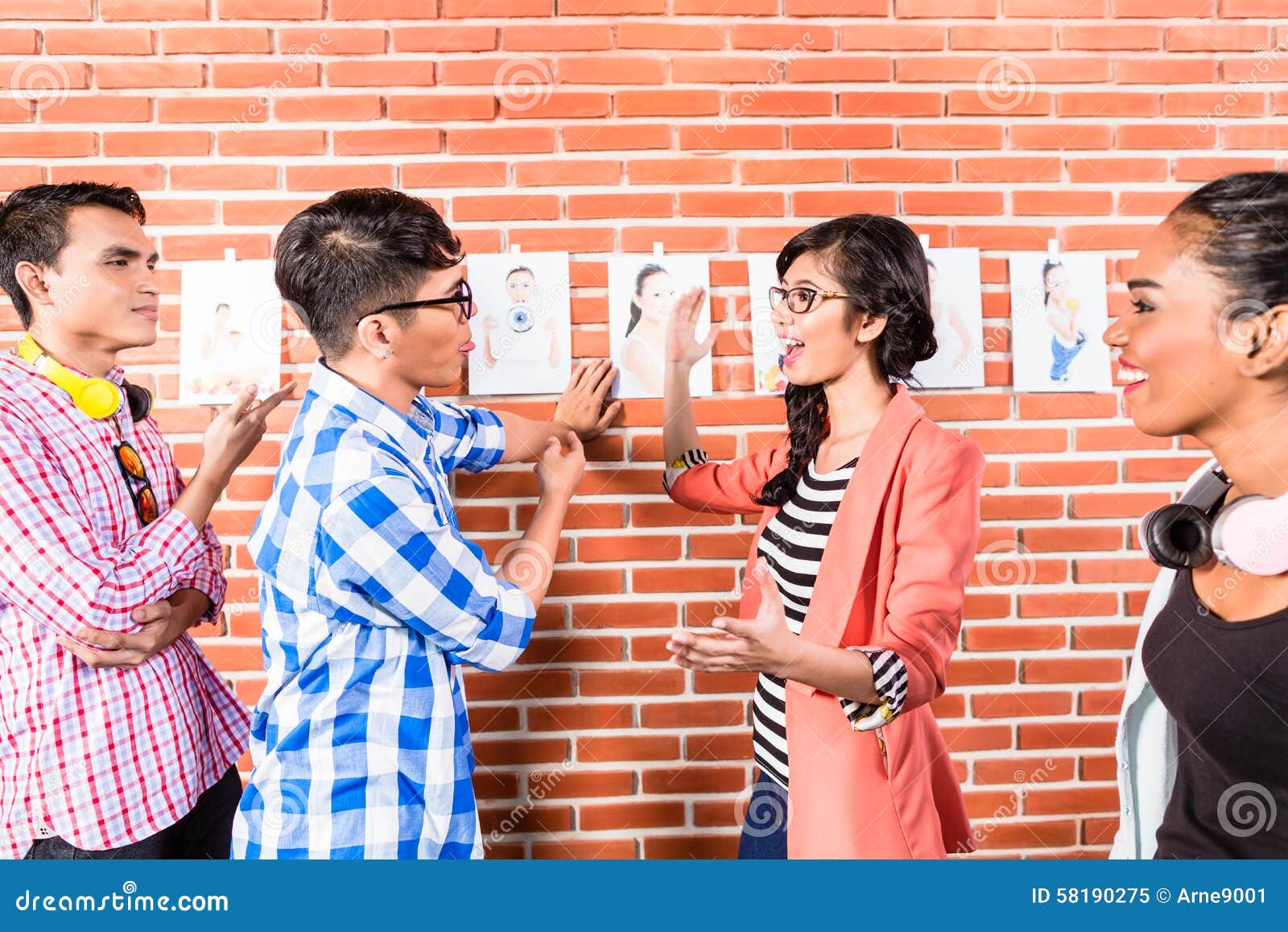 Advertising People Choosing Visual Stock Image - Image of asia ...