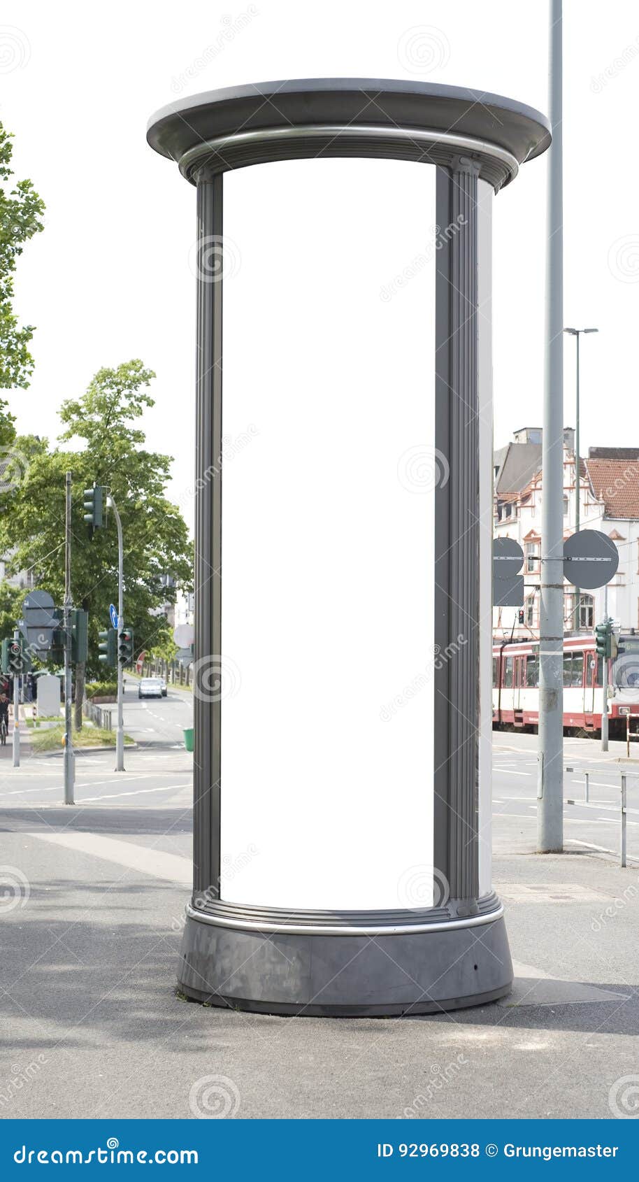 Advertising pillar stock photo. Image of display, design - 92969838