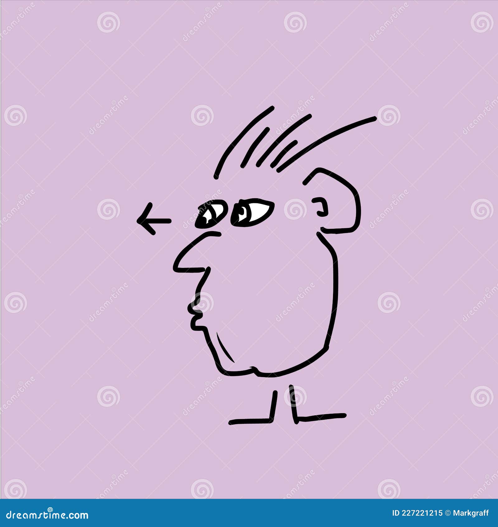 Advertising Poster. a Person Will See Something Stock Vector ...