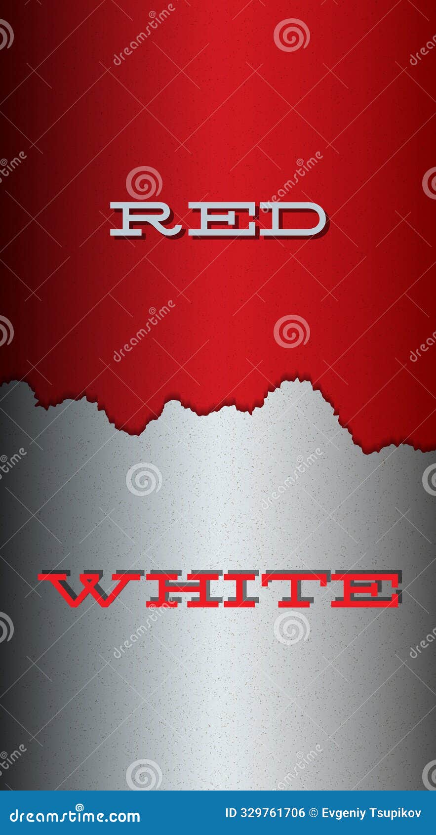 Advertising Poster Red and White. Vector Illustration Stock Vector ...