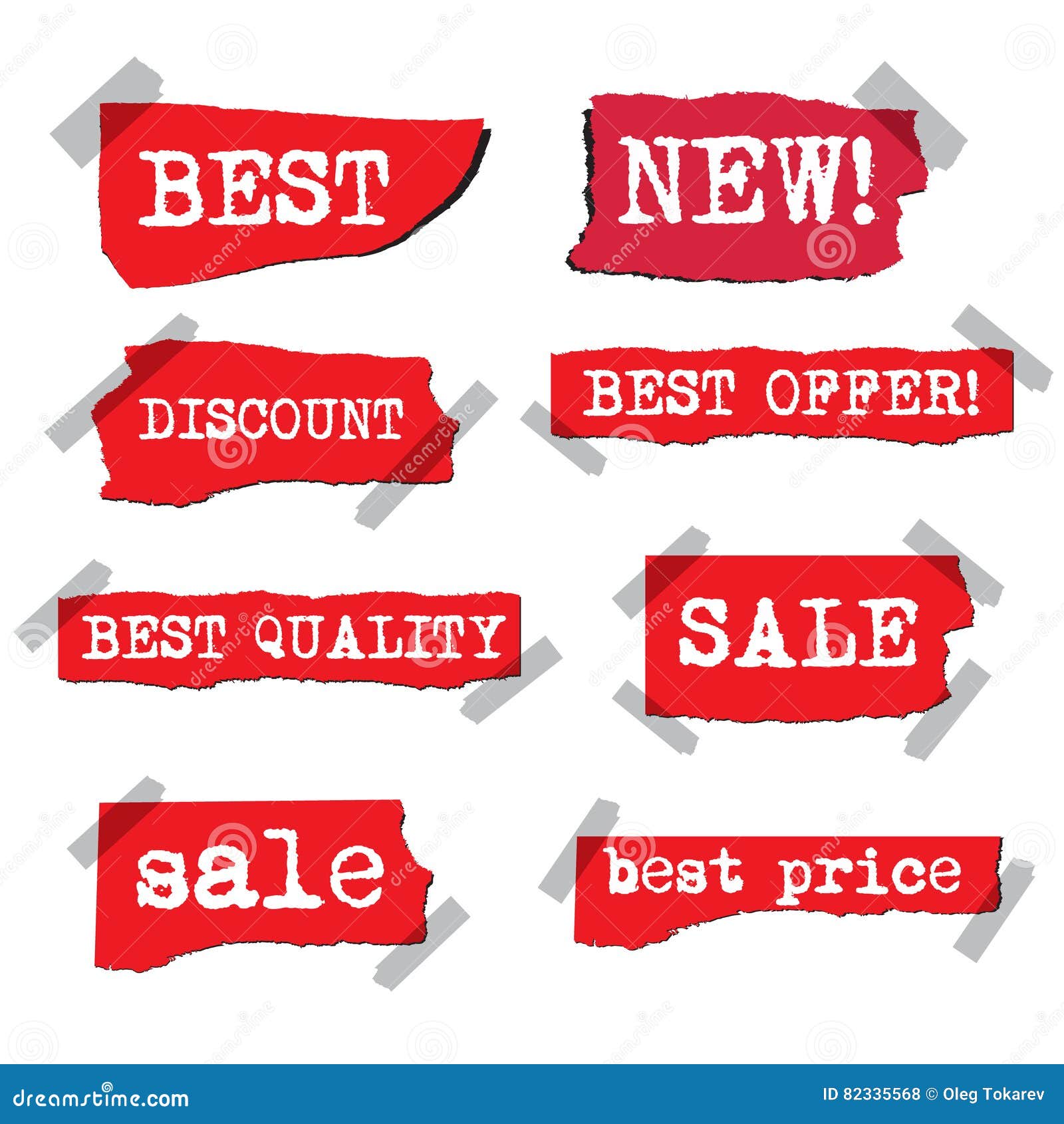 Advertising Promotion Stickers Stock Illustration - Illustration of ...
