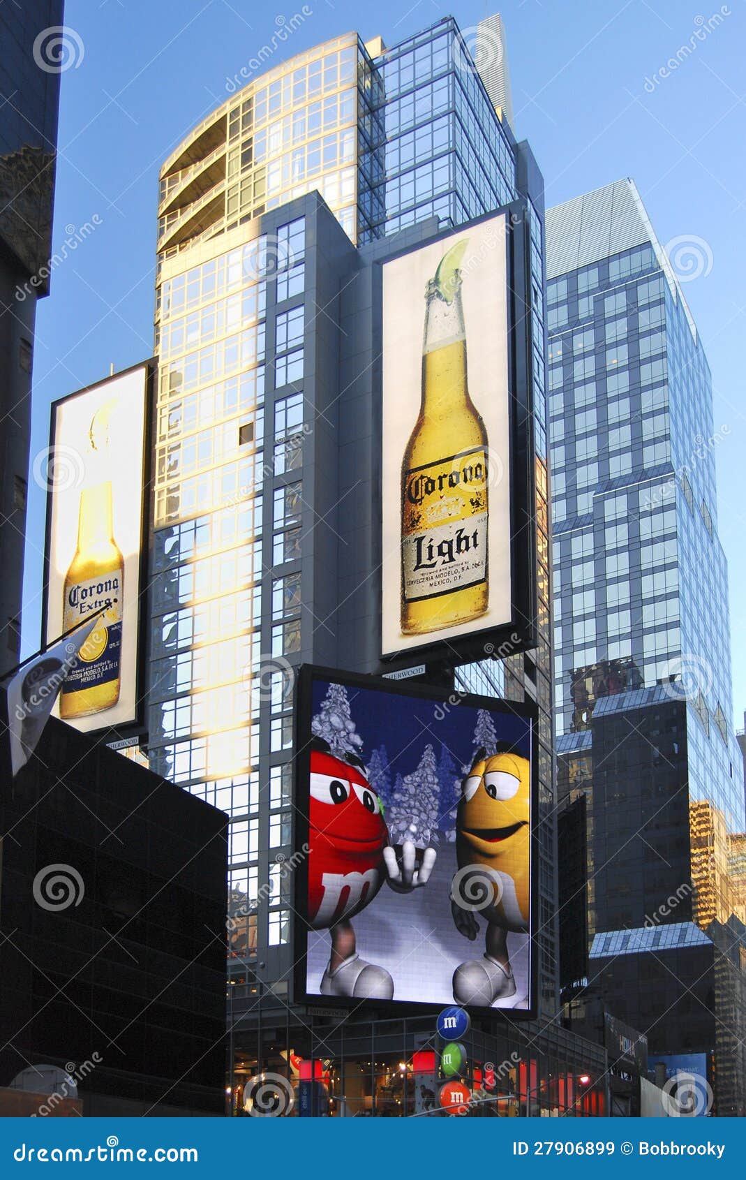 Advertising Screens, New York Editorial Stock Image - Image of modern ...