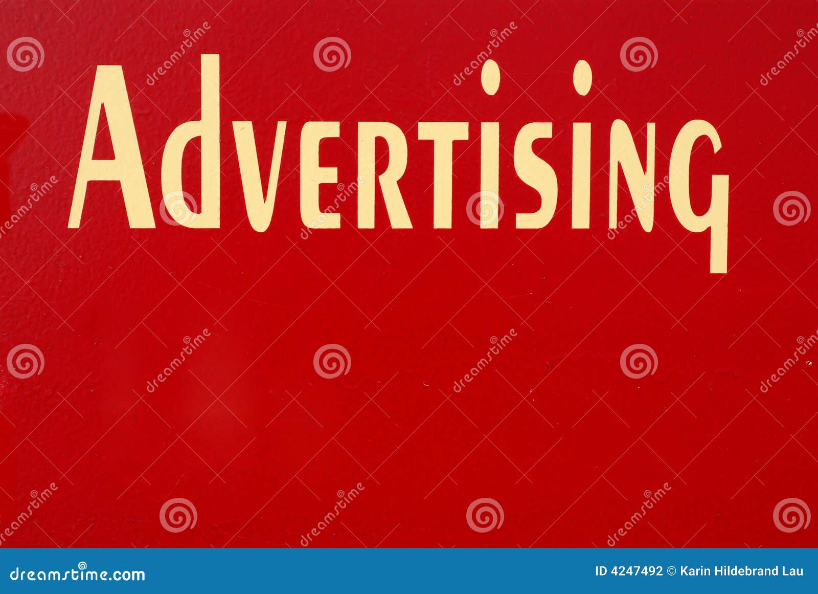 Advertising Sign stock photo. Image of advertise, copyspace - 4247492