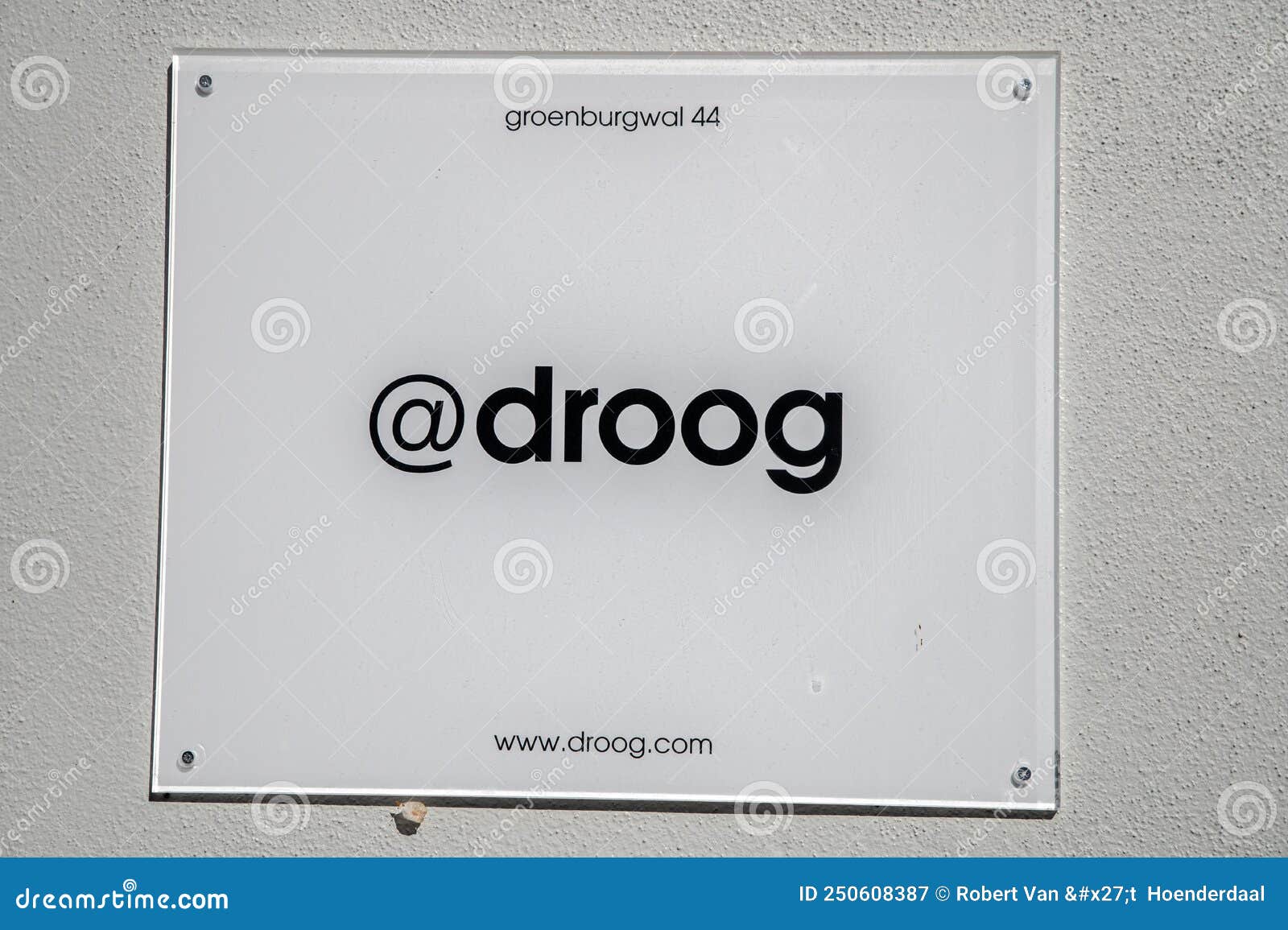 Advertising Sign Droog at Amsterdam the Netherlands 23-6-2022 Editorial ...