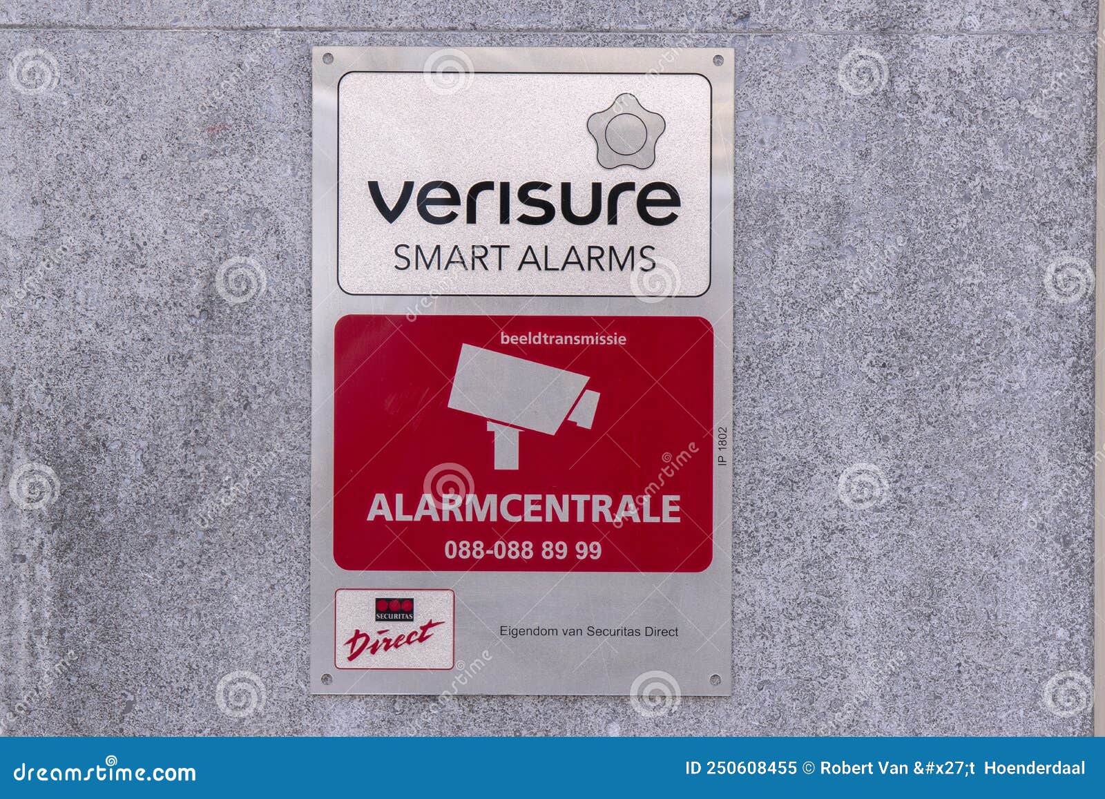 Advertising Sign Verisure at Amsterdam the Netherlands 23-6-2022 ...