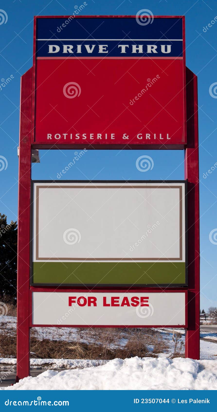 Advertising signs stock photo. Image of copy, snow, tall - 23507044