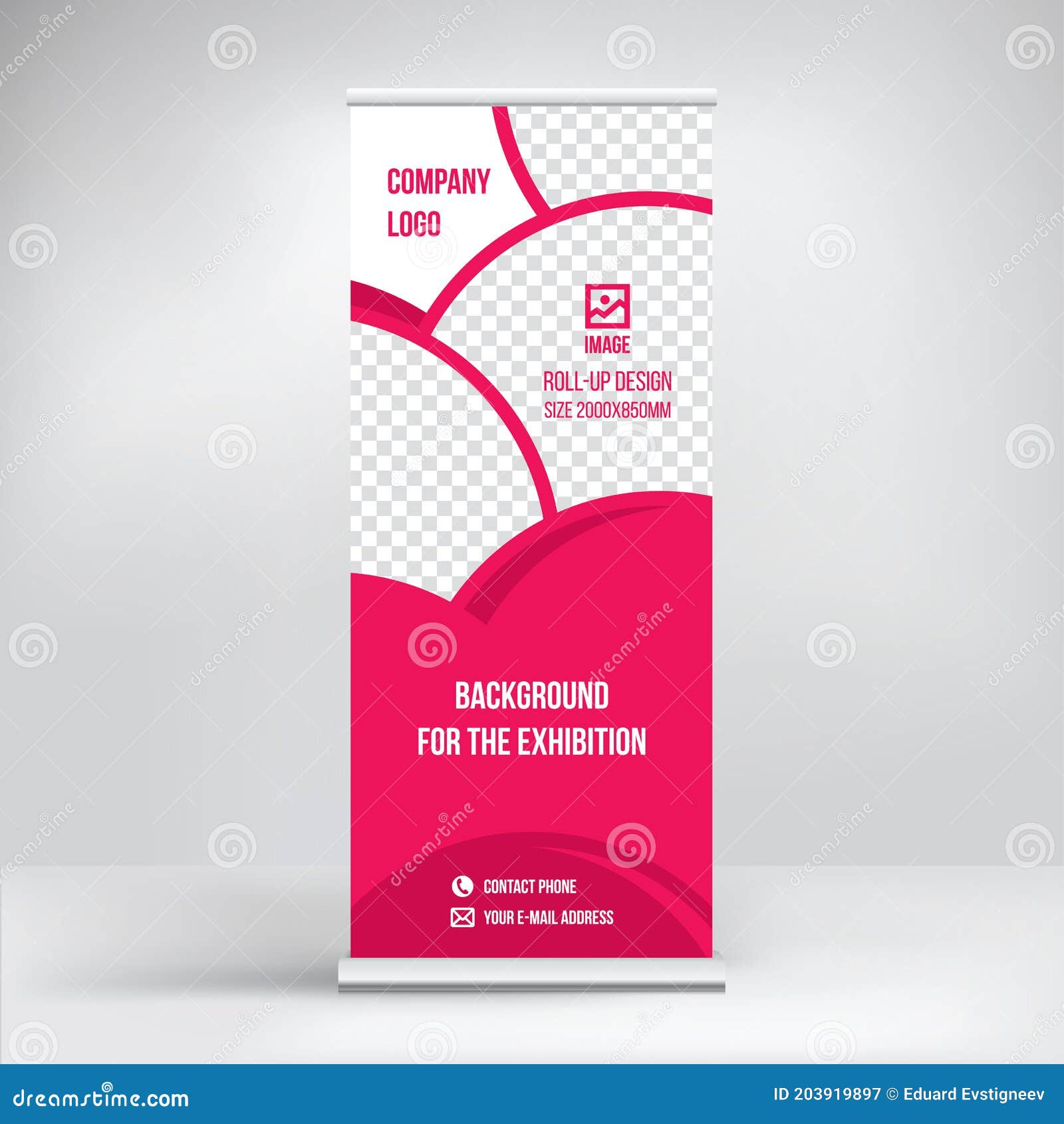 Roll-up Banner Design, Exhibition Stand, Template for Conferences ...