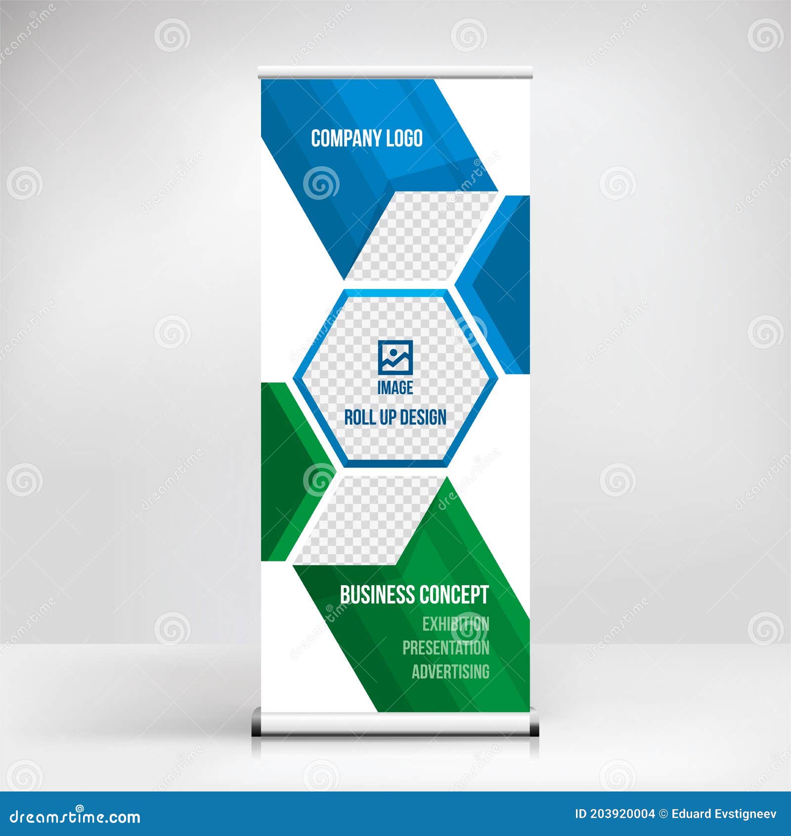 Roll-up Banner Design, Exhibition Stand, Template for Conferences ...