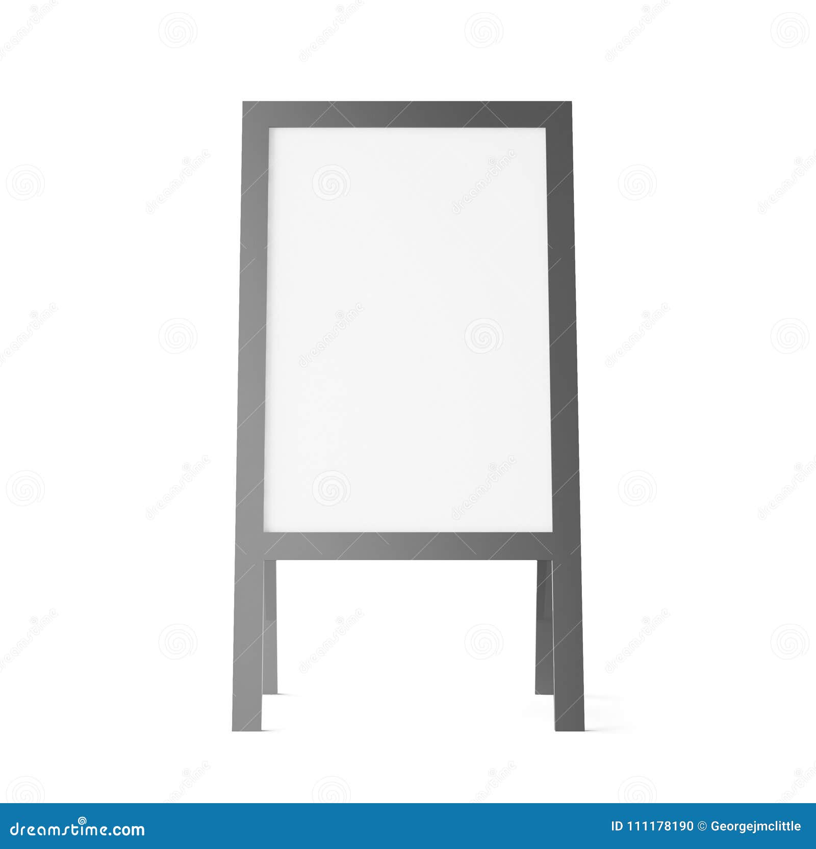 Advertising Stand Front View Stock Illustration - Illustration of frame ...