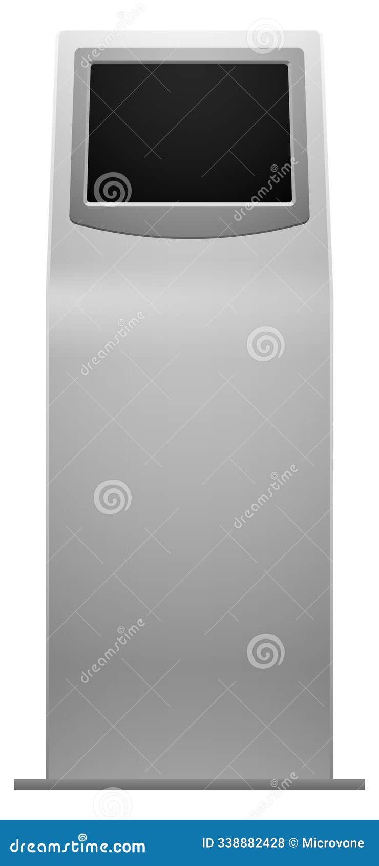 Advertising Stand. Touch Screen Realistic Panel Mockup Stock Vector ...