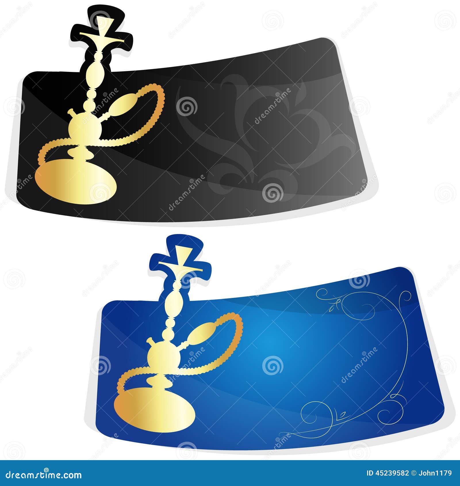 Advertising Sticker for Hookah Stock Vector - Illustration of ...