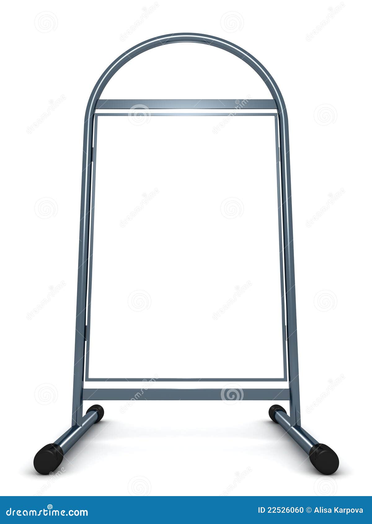 Advertising Street Stand Billboard on White Stock Photo - Image of ...