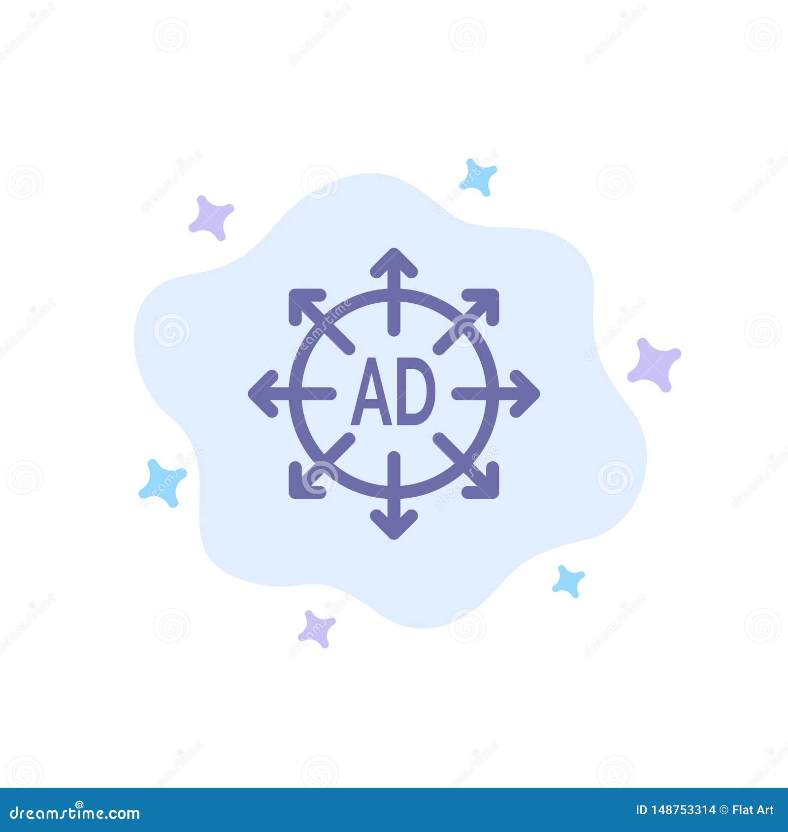 Advertising, Submission, Advertising Submission, Ad Blue Icon on ...