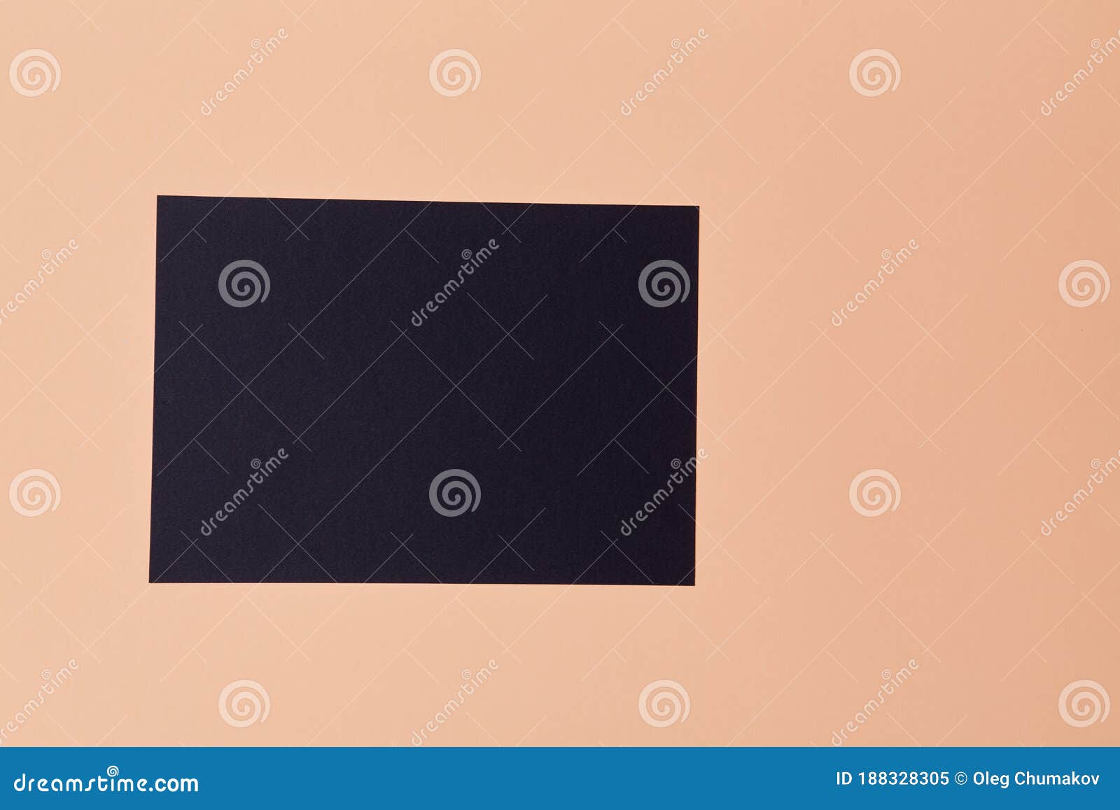 Advertising Template. Ad Background. Black Rectangle Isolated on Pastel ...