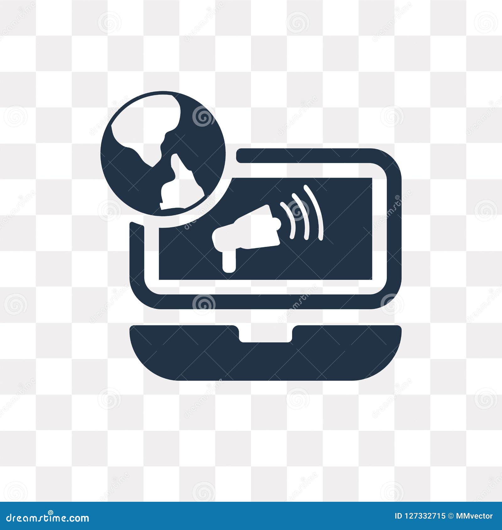 Advertising Vector Icon Isolated on Transparent Background, Advertising ...