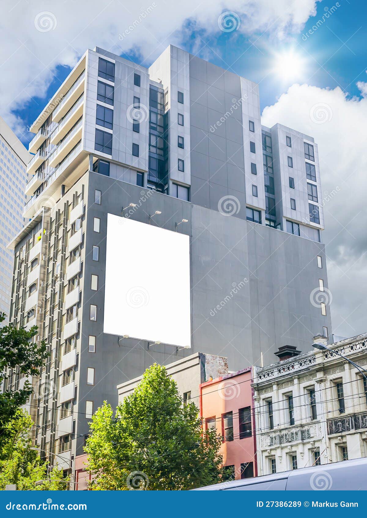 Advertising wall stock image. Image of banner, blue, frame - 27386289