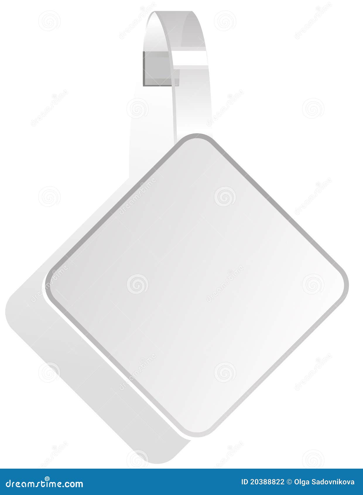 Advertising Wobbler Mockup Dangler Vector Square Design. Adhesive Shelf ...