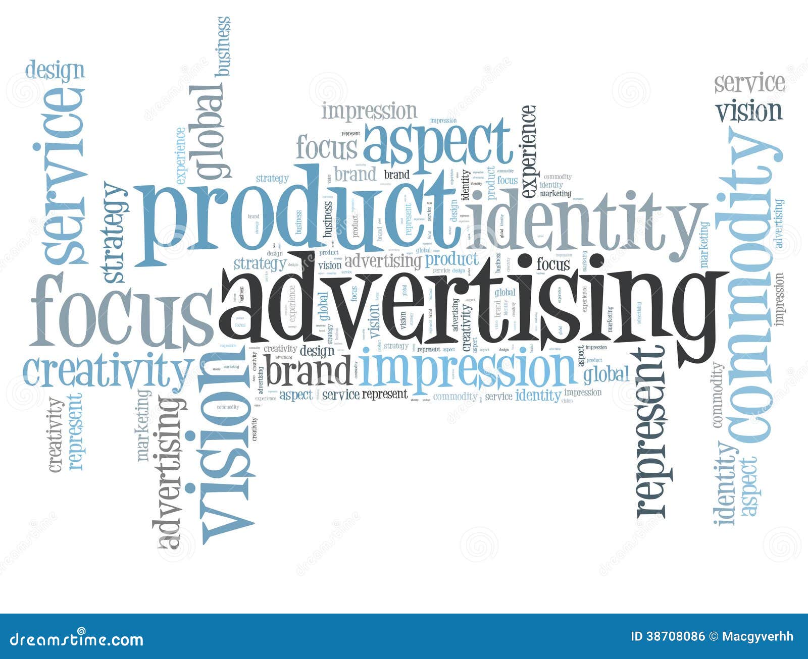 Advertising word cloud stock illustration. Illustration of advertising ...