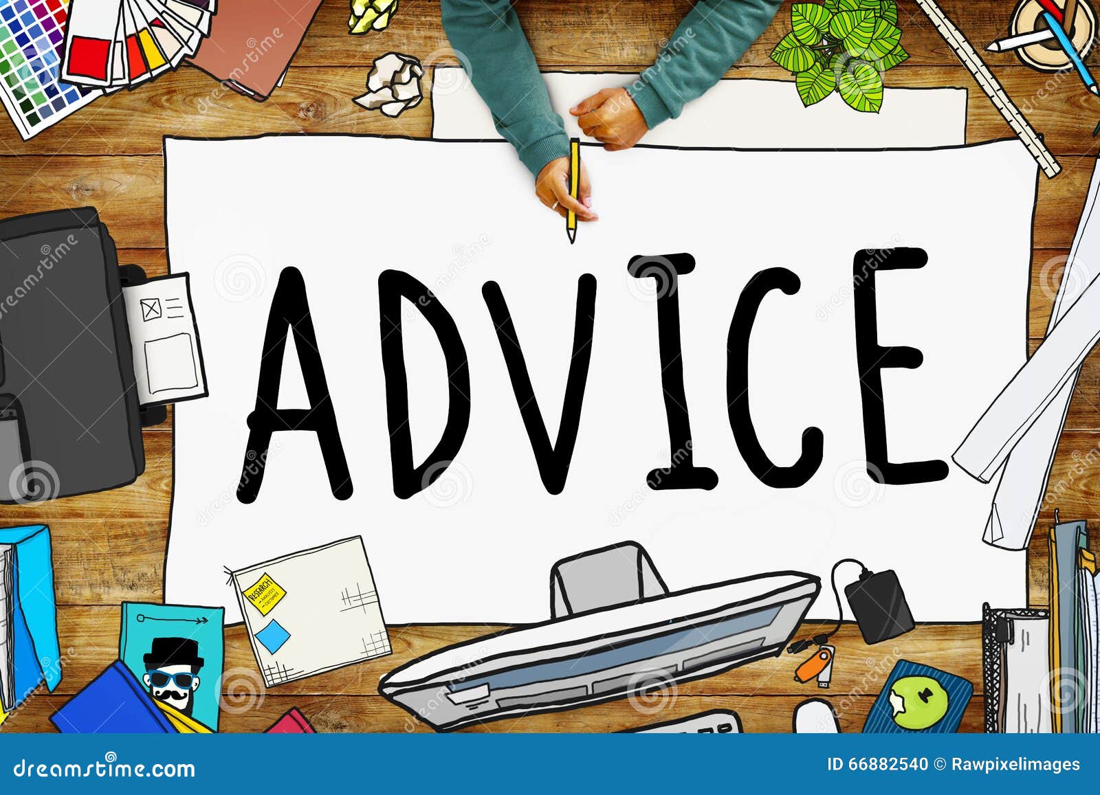 Advice Advisor Consultant Support Assistance Concept Stock Illustration ...