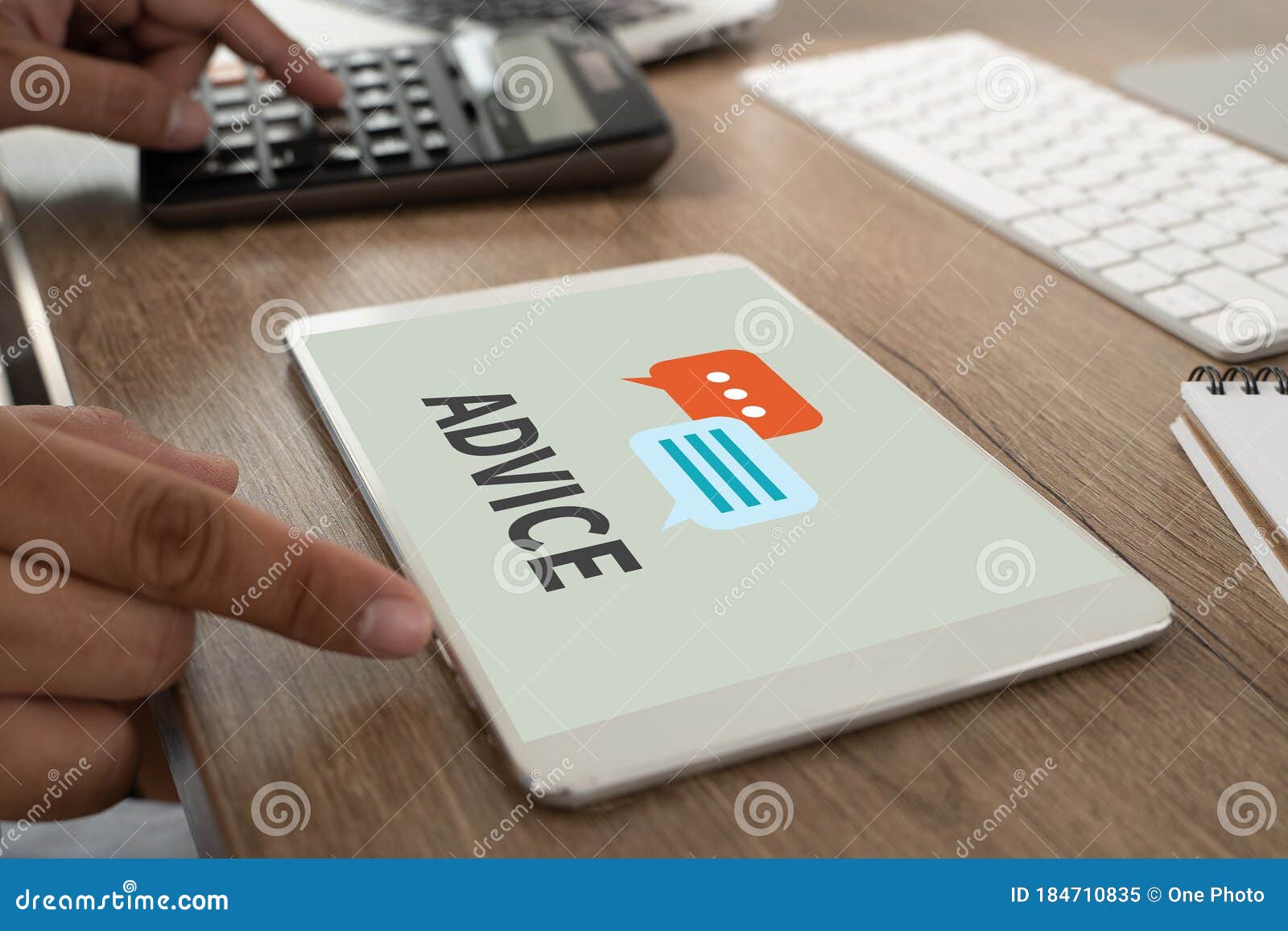 Advice Expert Advice Key Business People Talking Discussing Advice ...