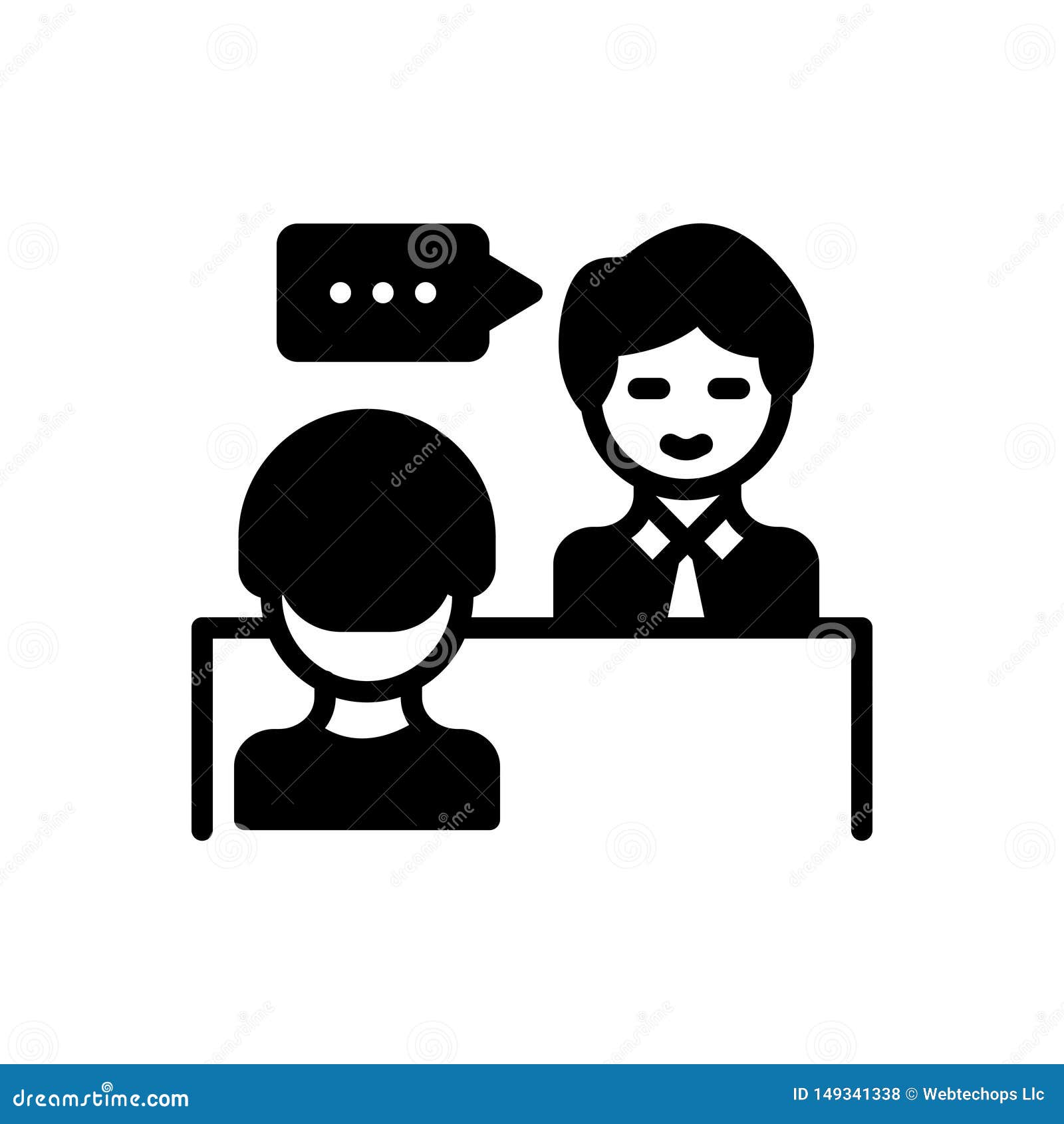 Black Solid Icon for Advice, Counsel and Rede Stock Vector ...
