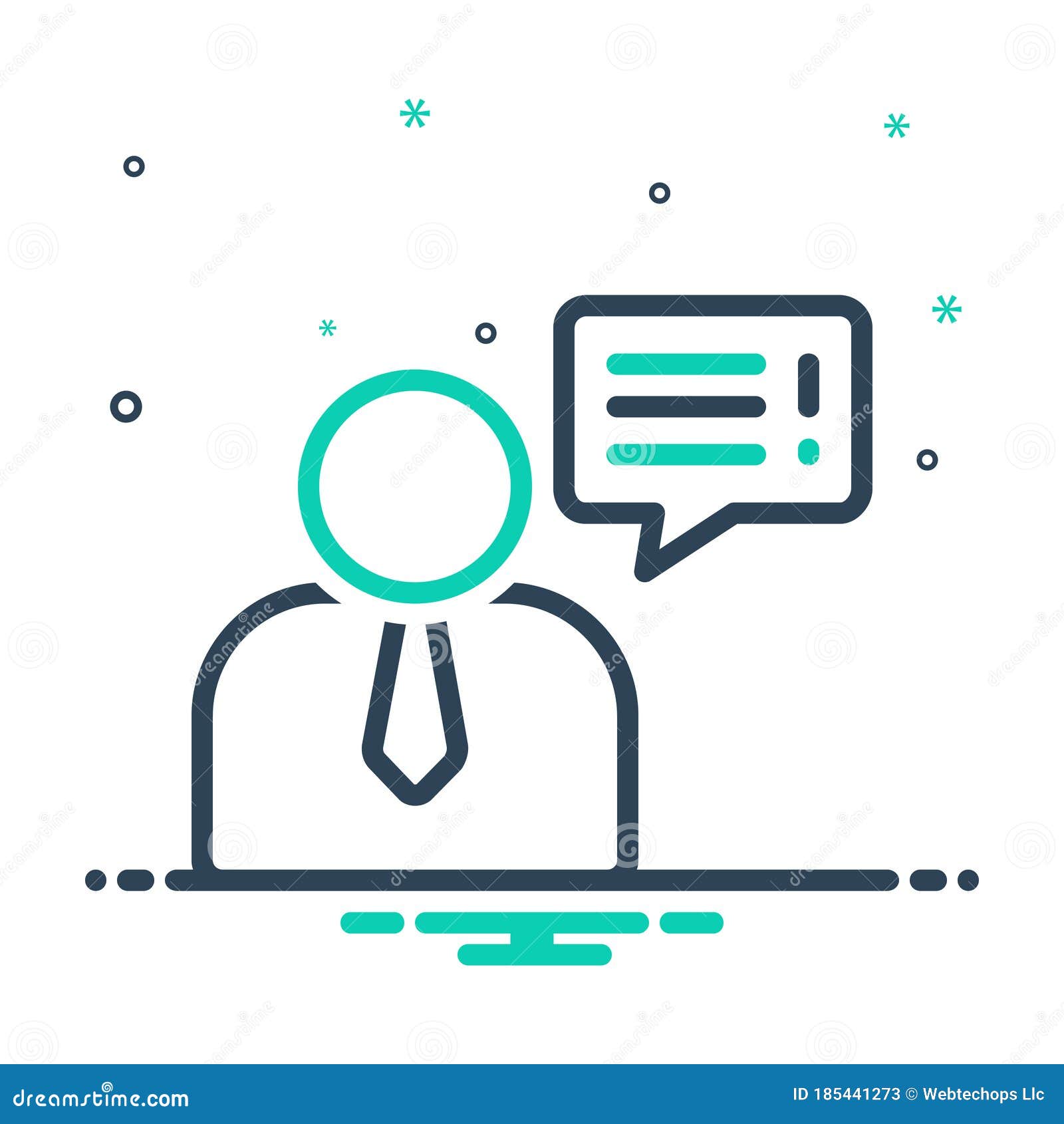 Mix Icon for Advice, Request and Counsel Stock Illustration ...