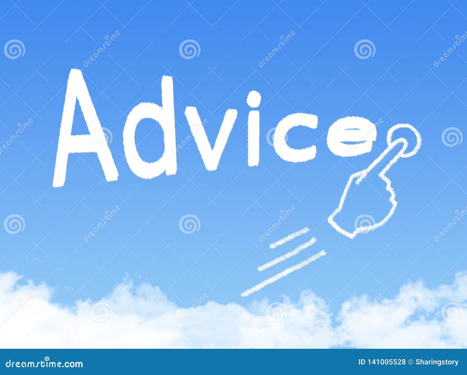Advice message cloud shape stock illustration. Illustration of ...