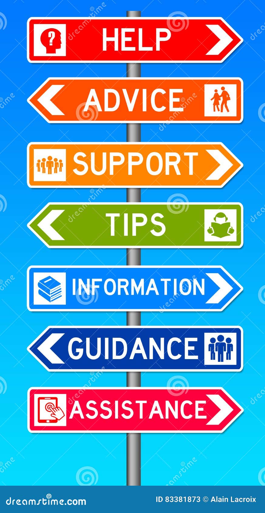 Advice support stock illustration. Illustration of expert - 83381873