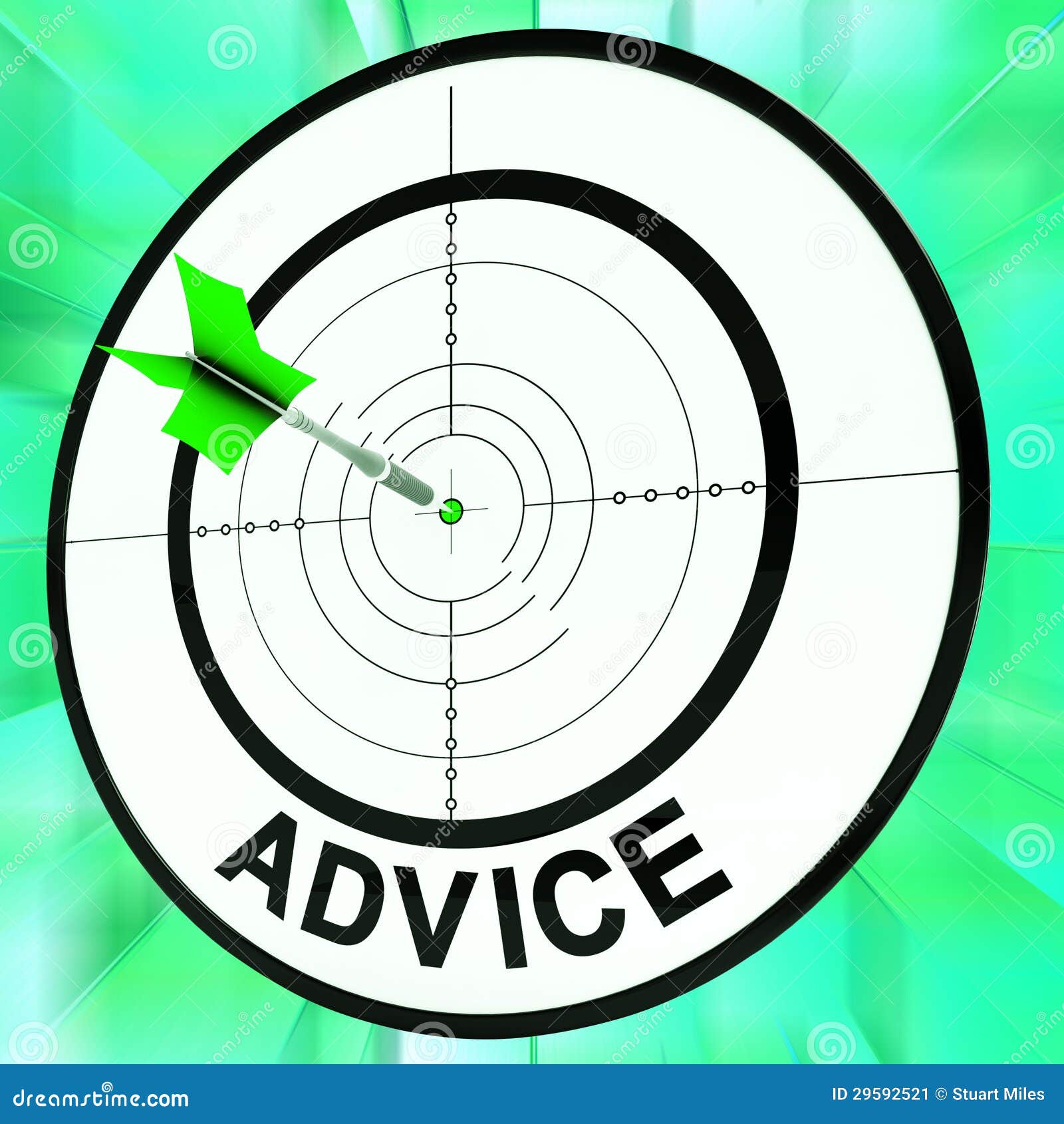 Advice Target Shows Information Faq and Assistance Stock Illustration ...