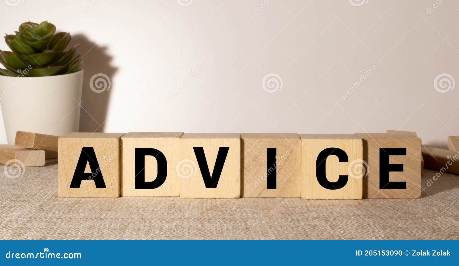 ADVICE Word Made with Building Blocks Stock Photo - Image of paper ...