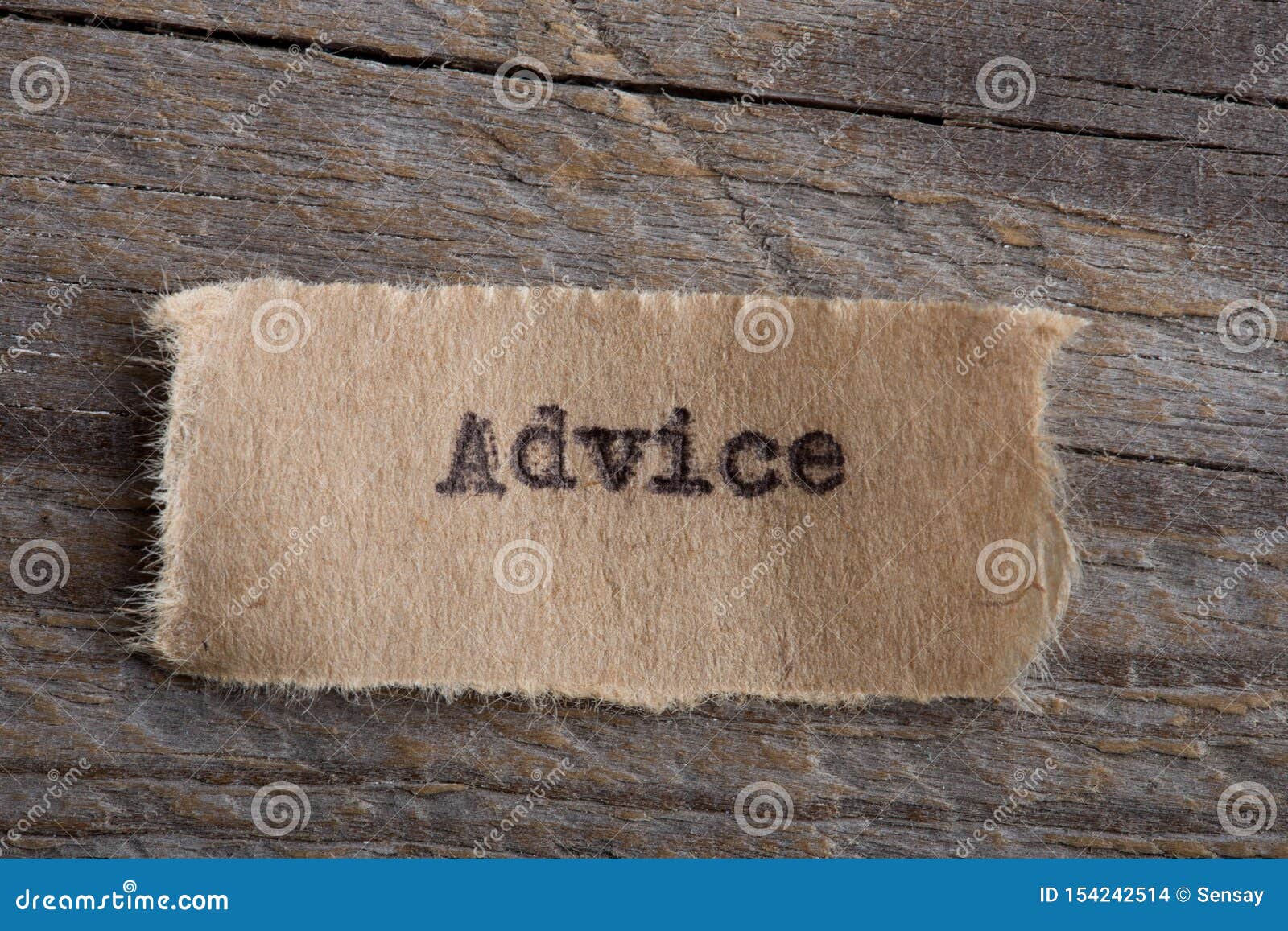Advice Word on a Piece of Paper Close Up, Business Creative Motivation ...