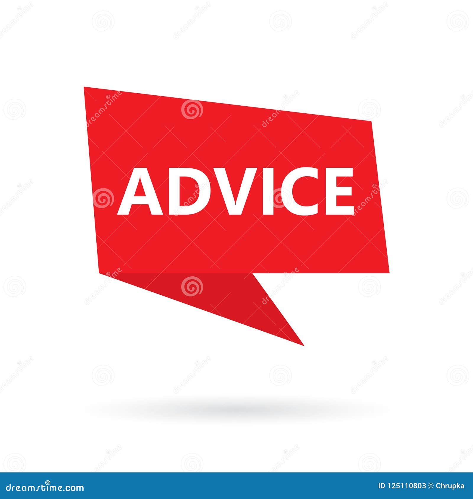 Advice Word on a Speach Bubble Stock Vector - Illustration of idea ...