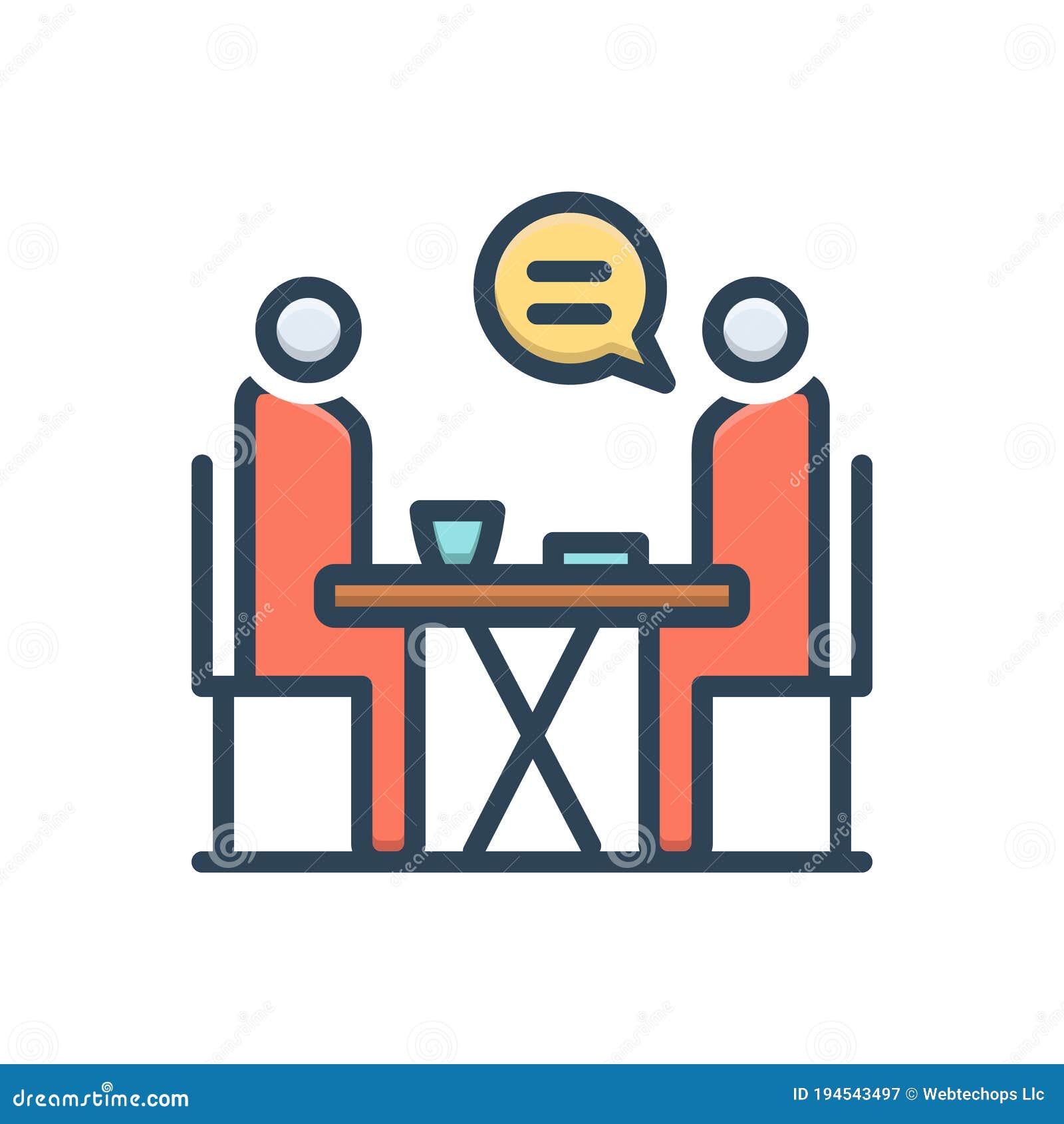 Color Illustration Icon for Advising, Recommend and Consulting Stock ...