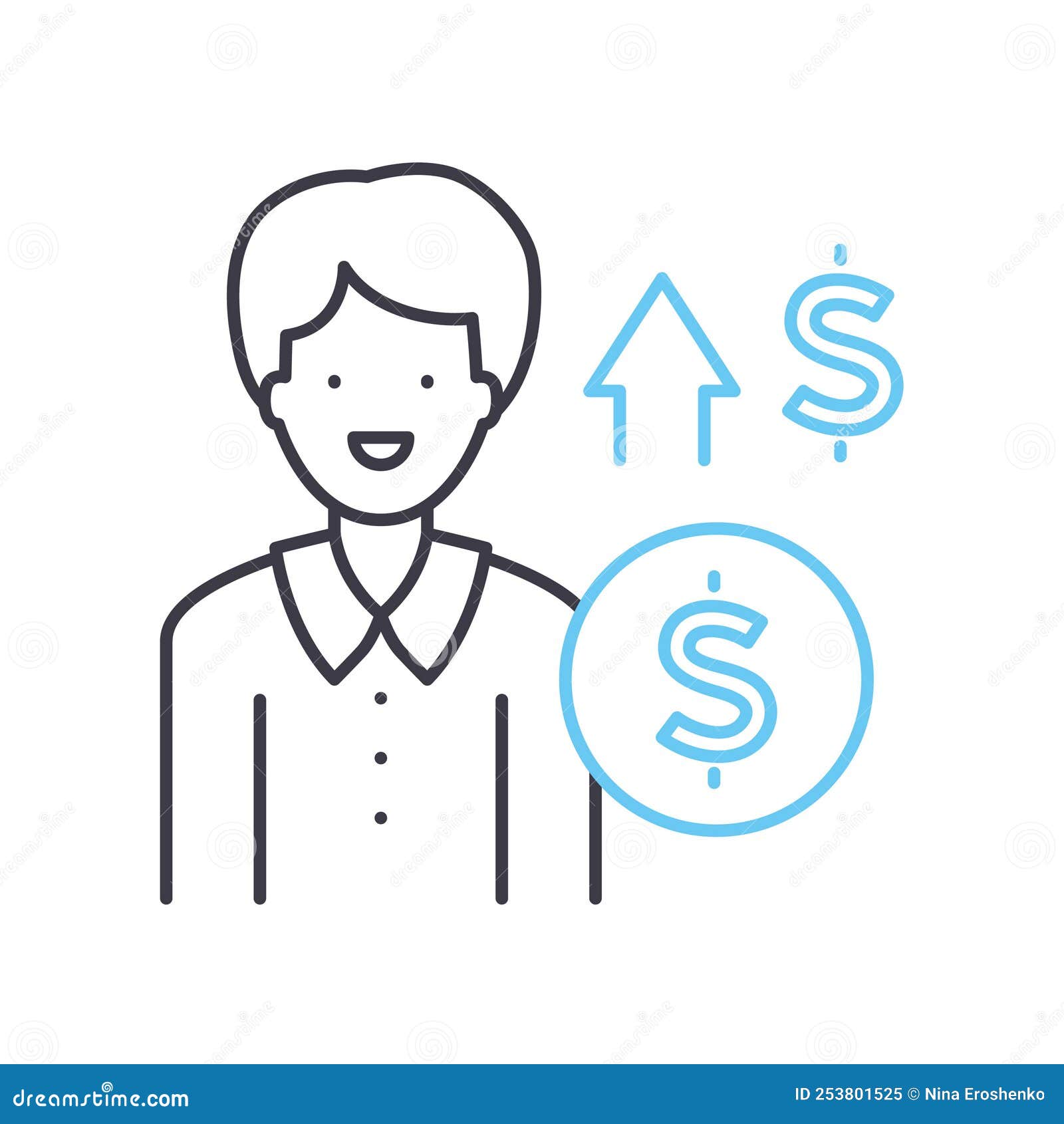 Advisor Line Icon, Outline Symbol, Vector Illustration, Concept Sign ...