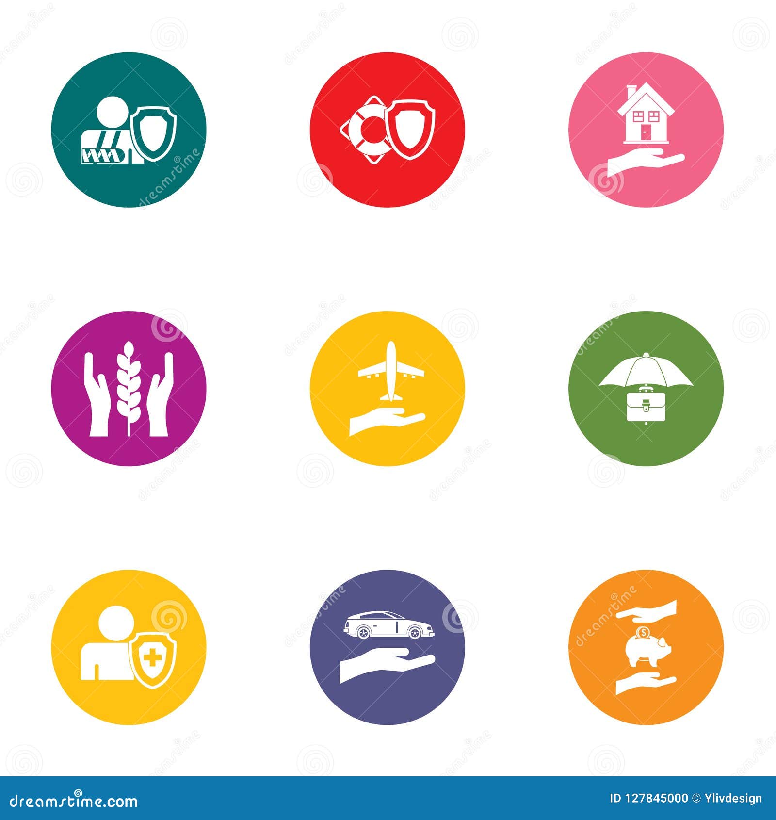 Advocacy Icons Set, Flat Style Stock Vector - Illustration of business ...