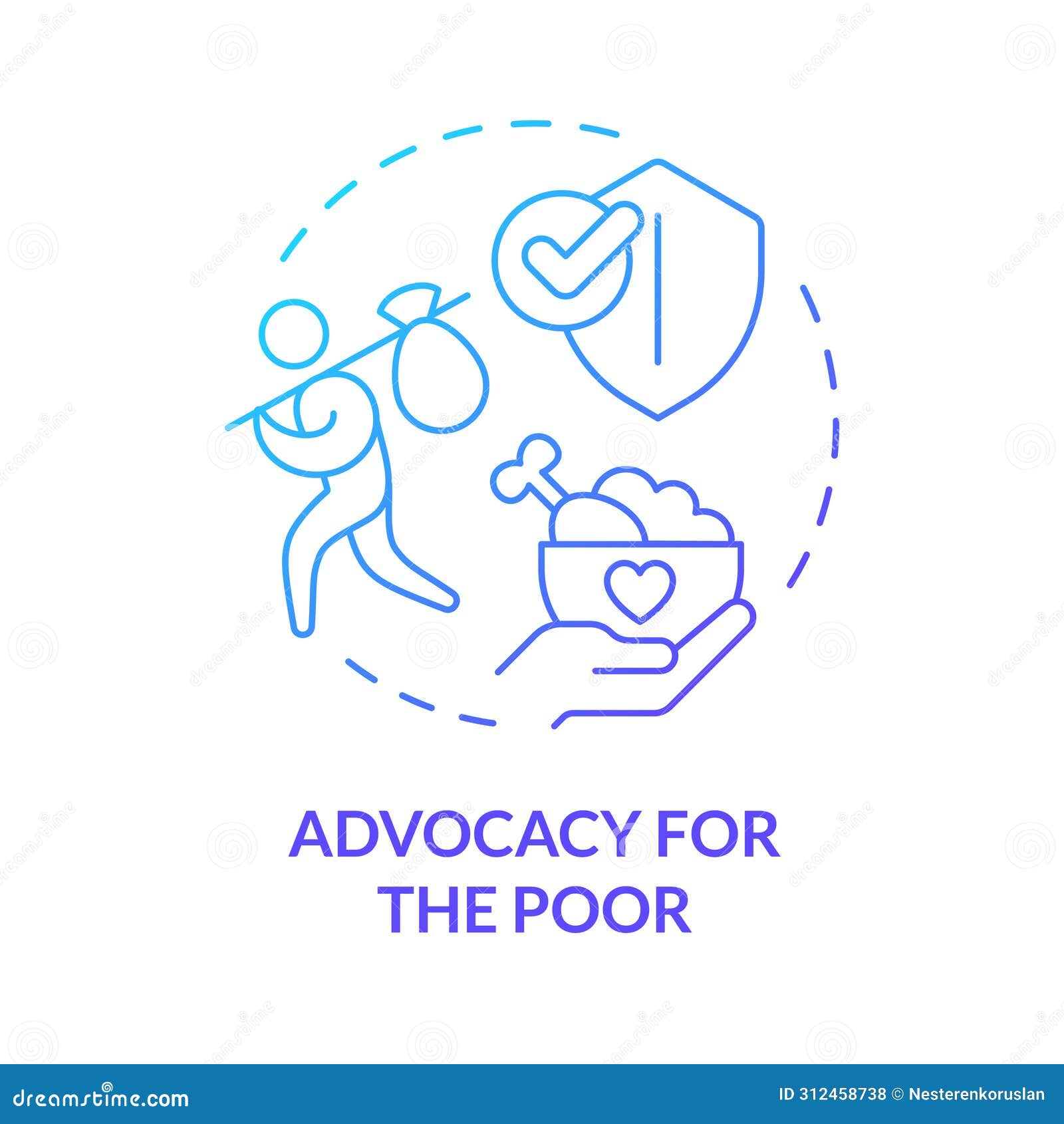 Advocacy for Poor Blue Gradient Concept Icon Stock Vector ... Advocacy for Poor Blue Gradient Concept Icon Stock Vector ...