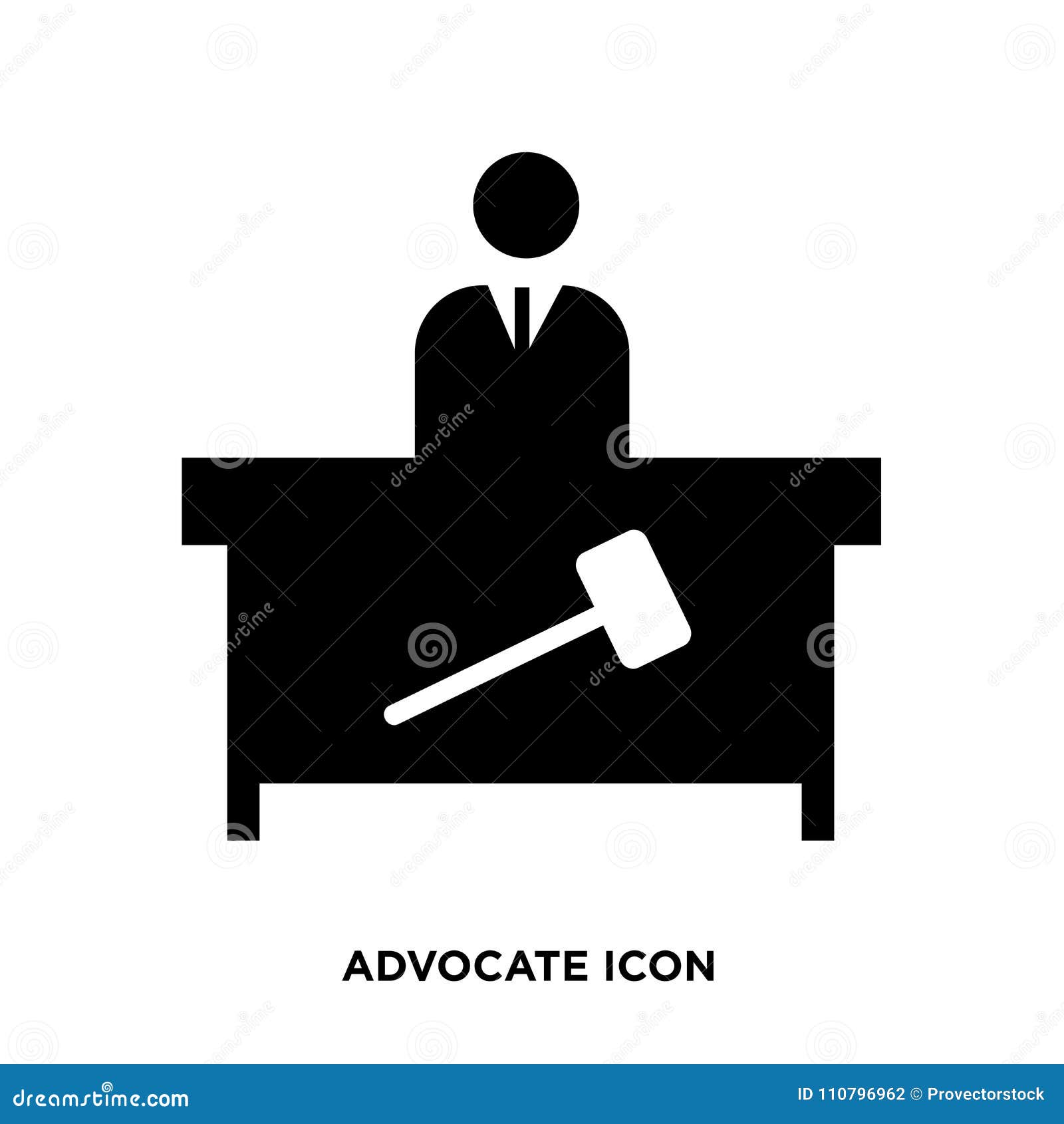 Advocate Icon Vector Stock Illustration Illustration Of User 110796962