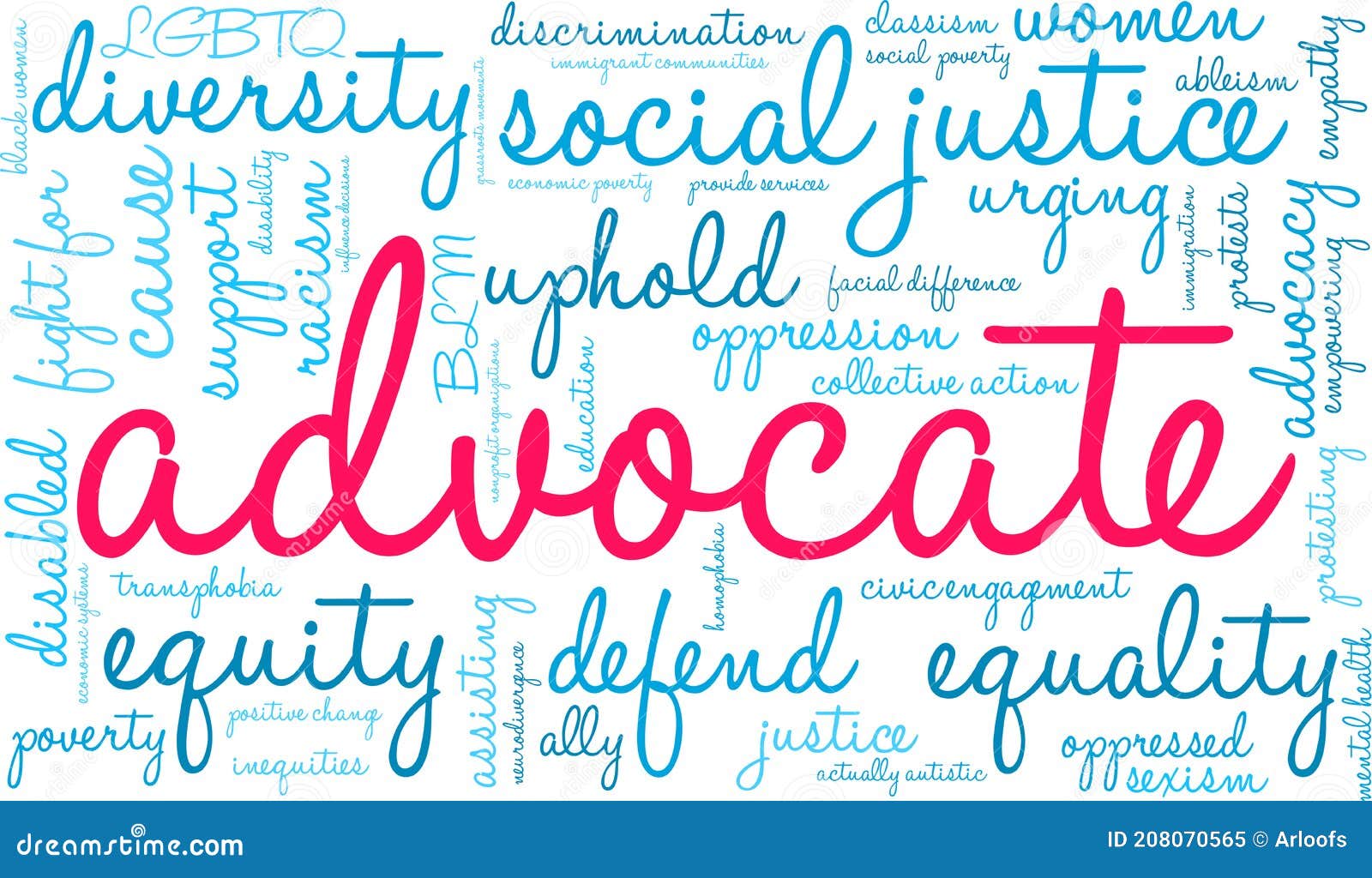 Advocate Word Cloud stock vector. Illustration of collective - 208070565