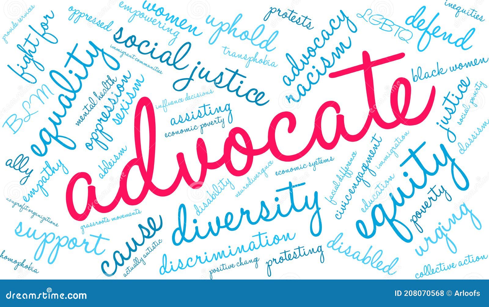 Advocate Word Cloud stock vector. Illustration of action - 208070568